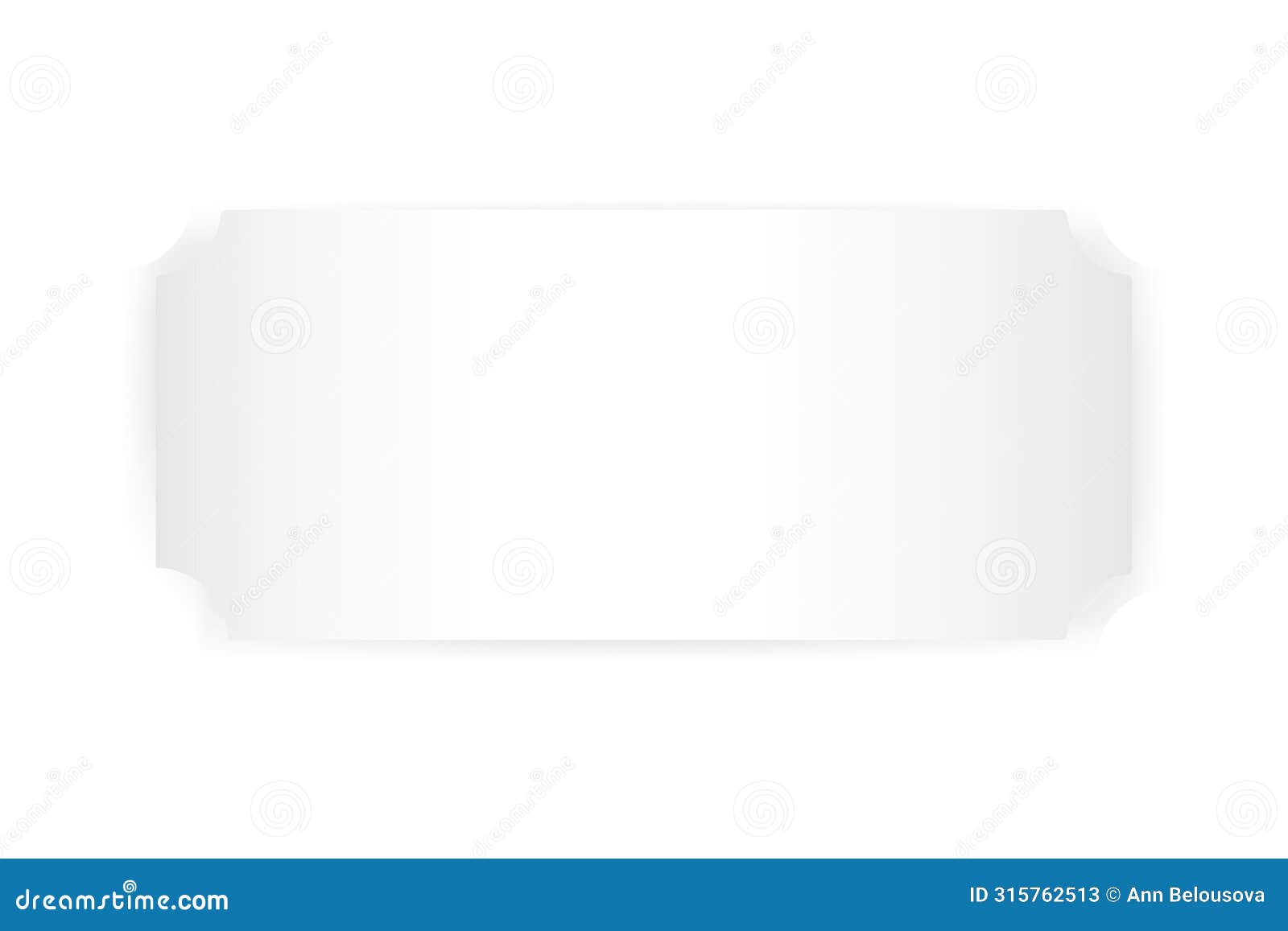 Realistic White Coupon, Ticket, Boarding Pass,voucher Template with ...