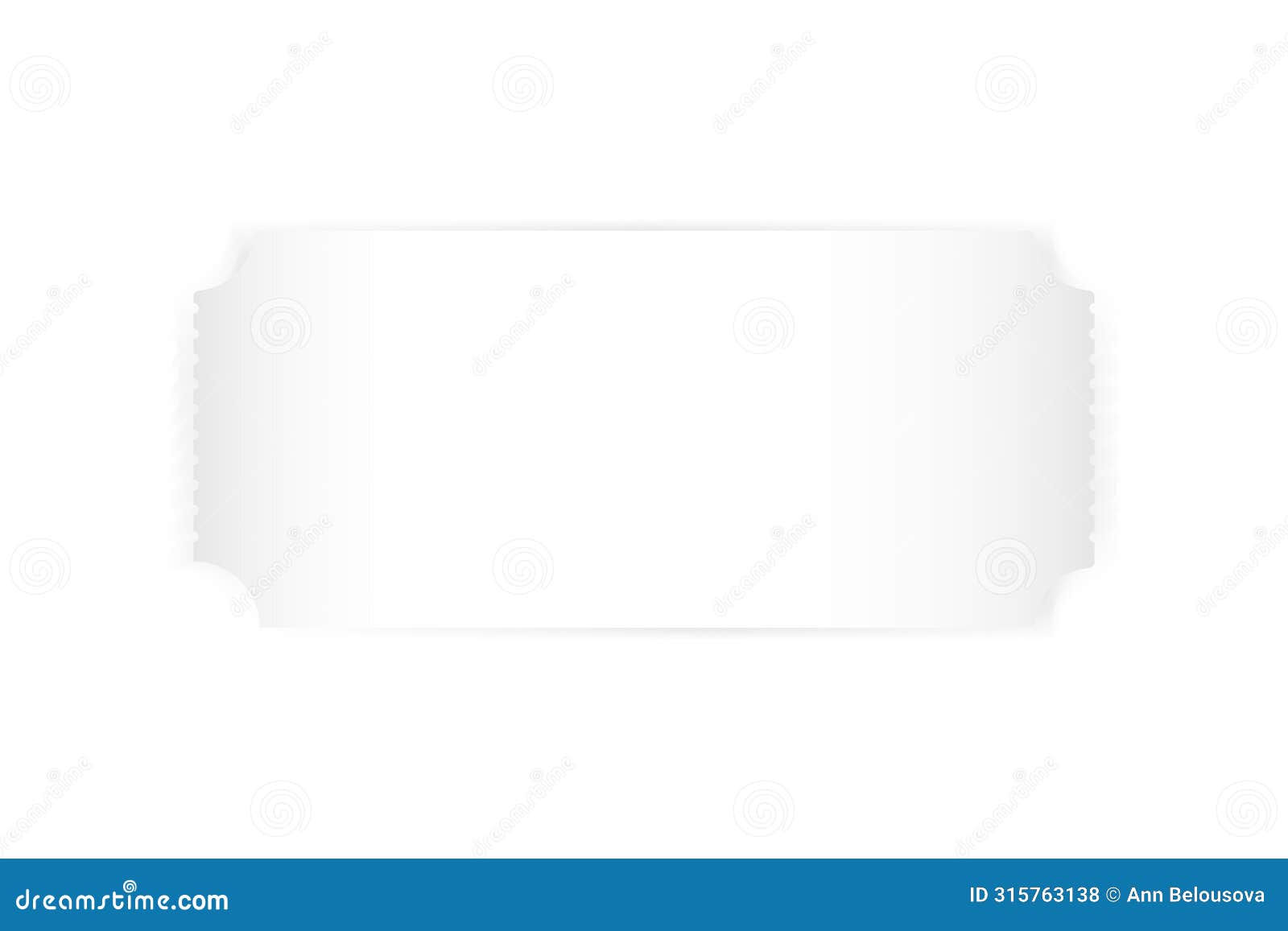 Realistic White Coupon, Ticket, Boarding Pass,voucher Template with ...