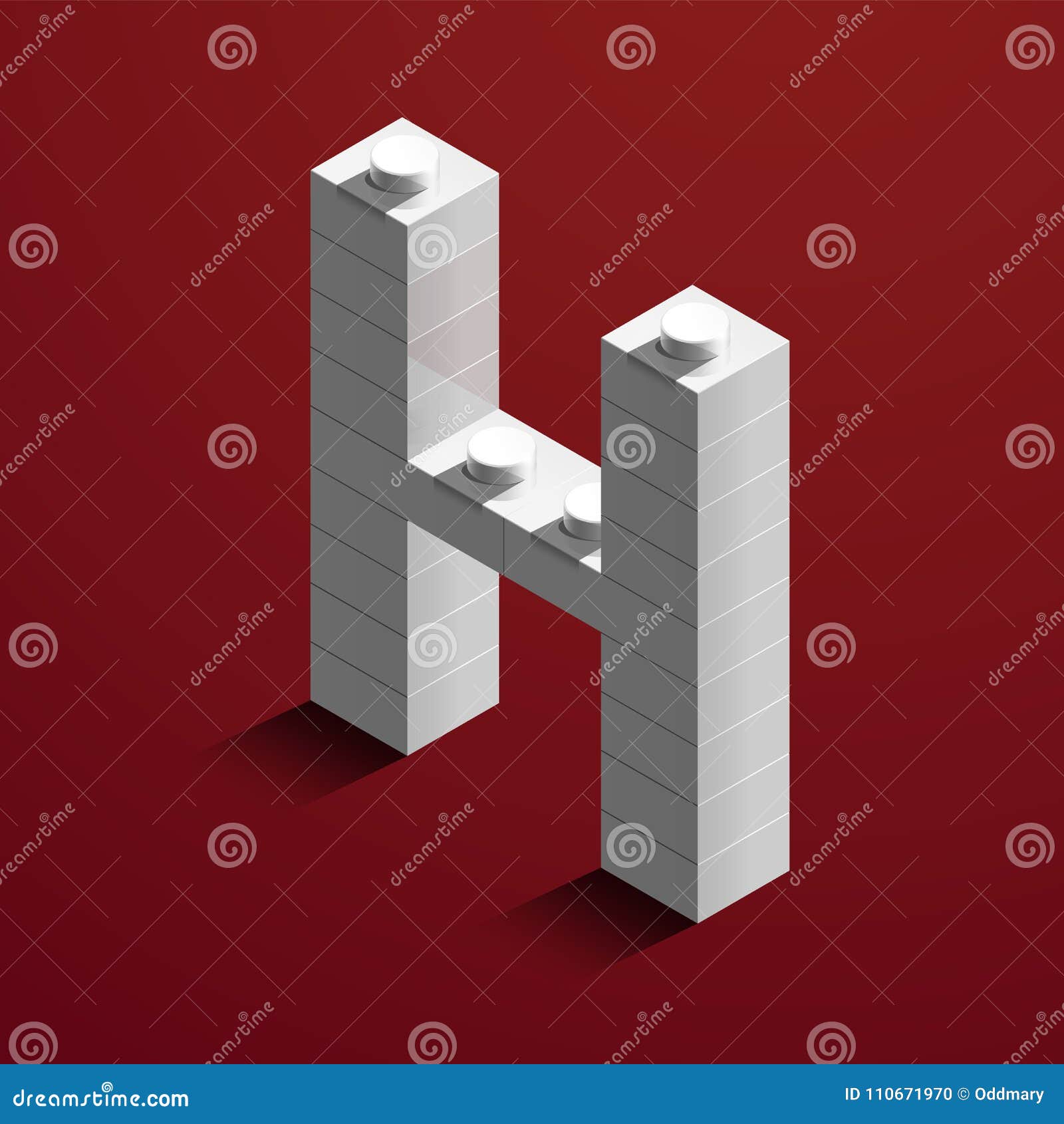 Realistic White 3d Isometric Letter G of the Alphabet from Constructor ...