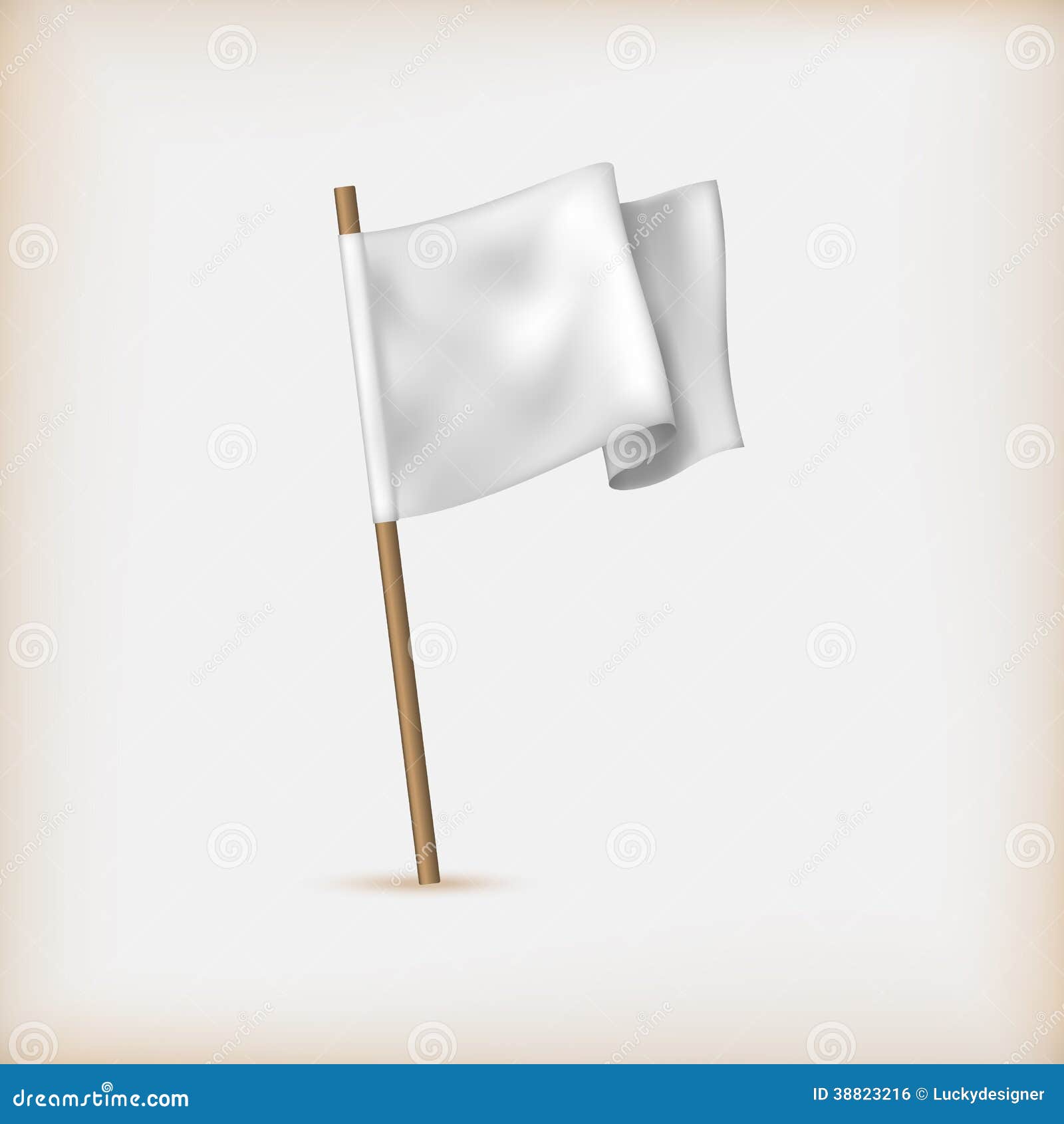 Realistic White Flag Icon. Surrender Concept Stock Vector ...