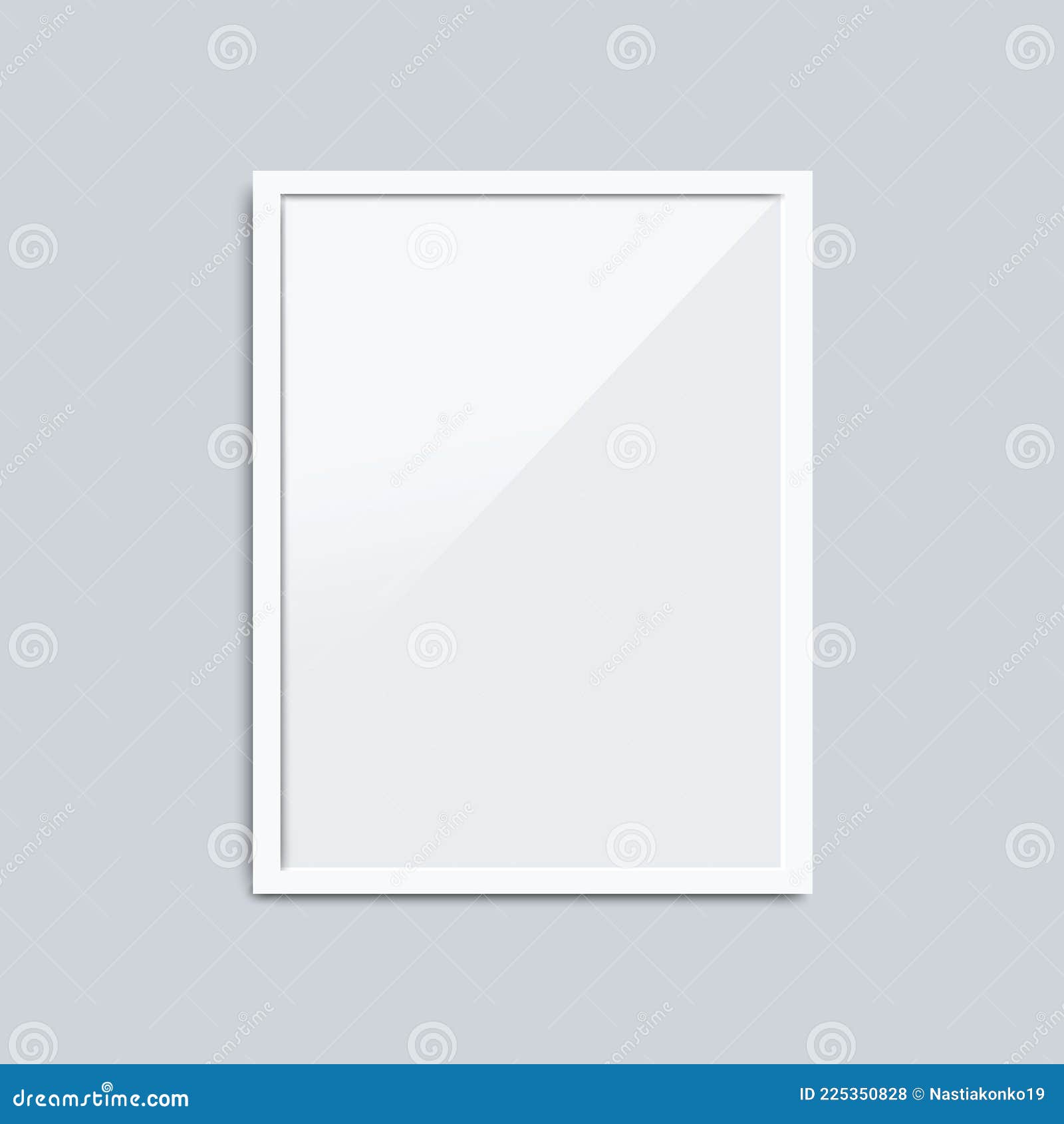 Realistic White Frame. Perfect for Your Presentations. Vector ...