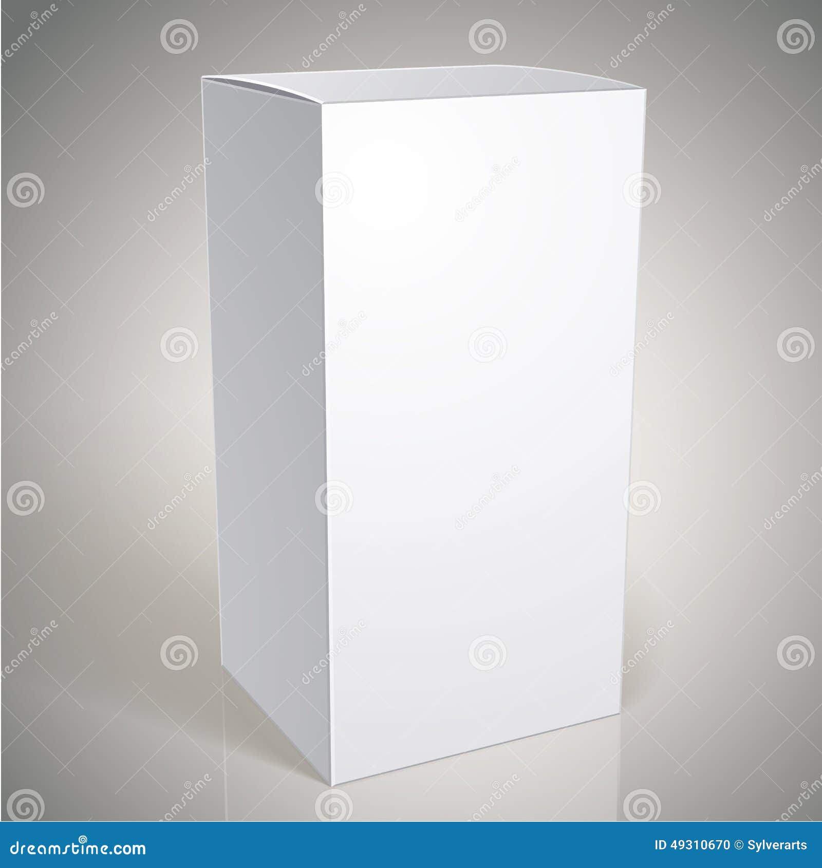 Realistic White Package Box for Products, Put Your Design Over T Stock ...