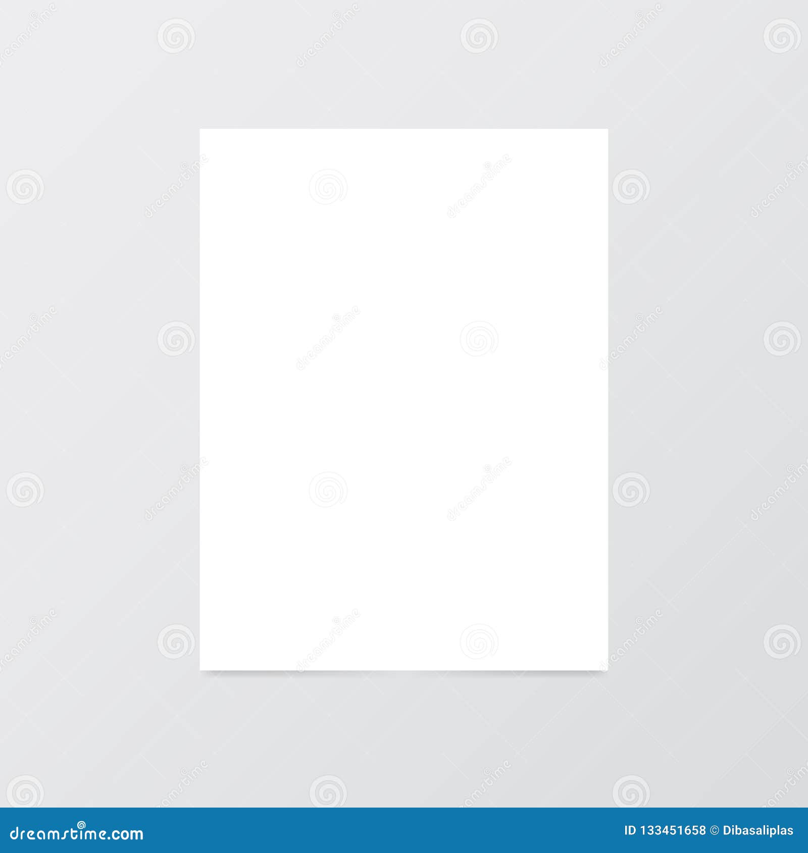 Realistic White A4 Paper Page . Stock Vector - Illustration of canvas ...
