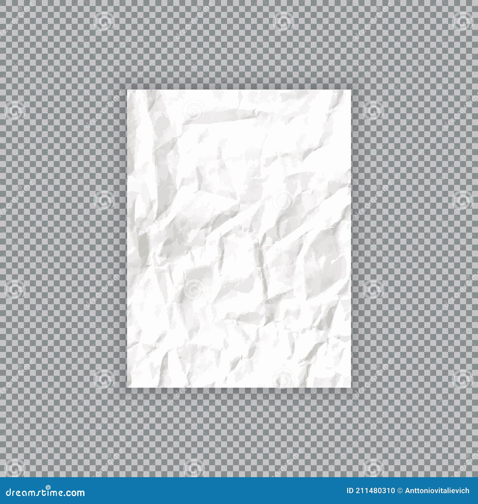 Rumpled Realistic Receipt Set. Paper Receipts With Payment, Cartoon ...