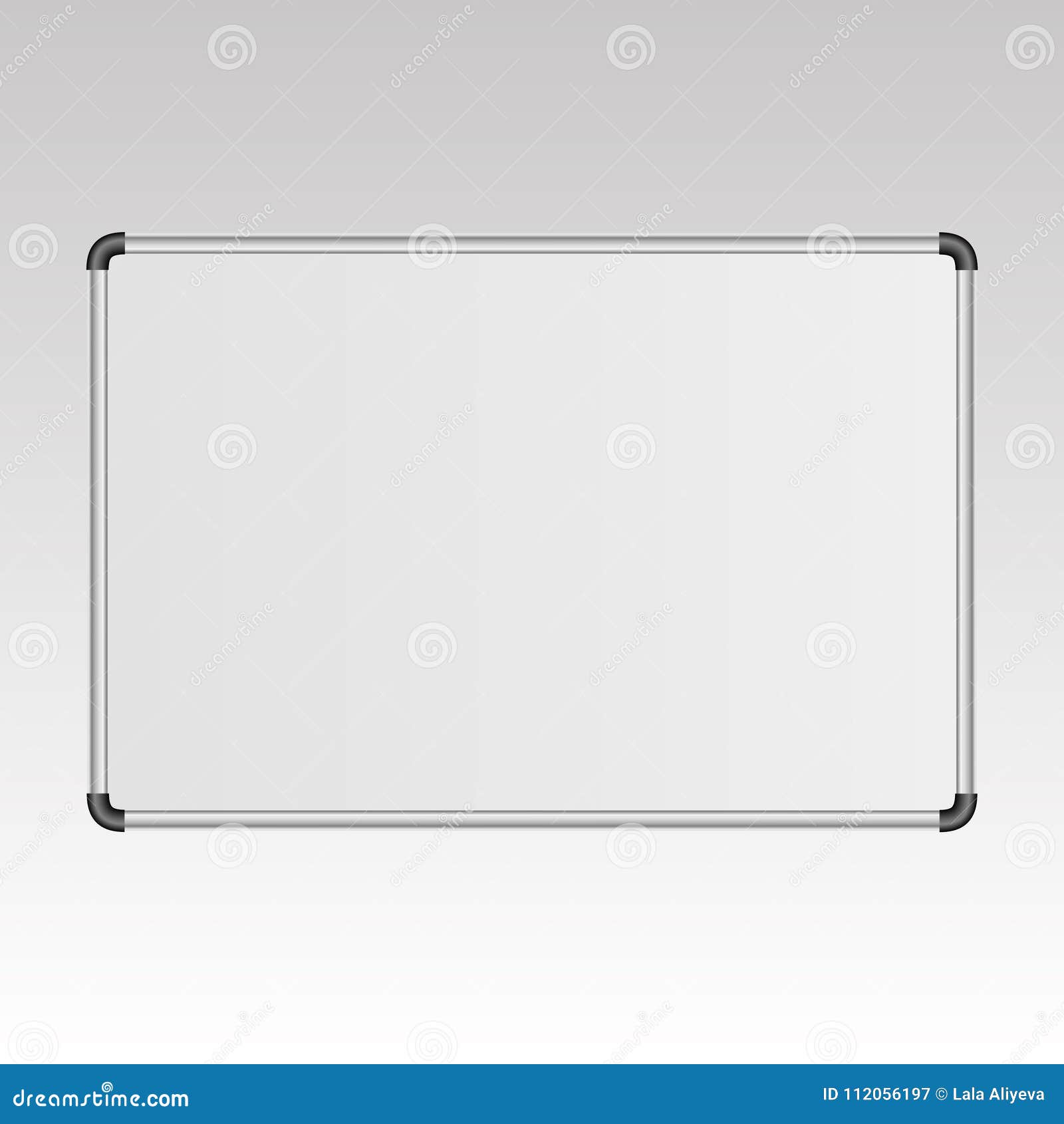 Realistic White School Board. Vector. Stock Vector - Illustration of ...