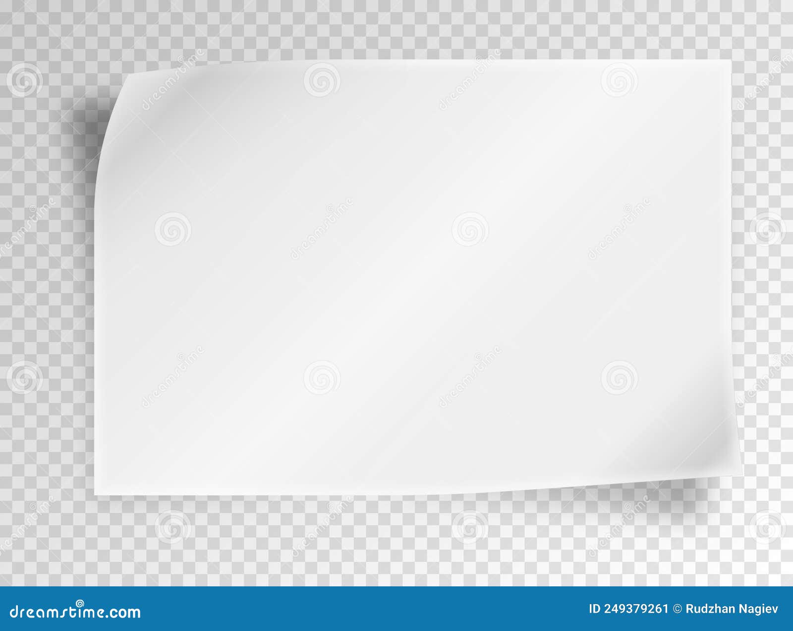 Realistic white sticker stock vector. Illustration of mockup - 249379261