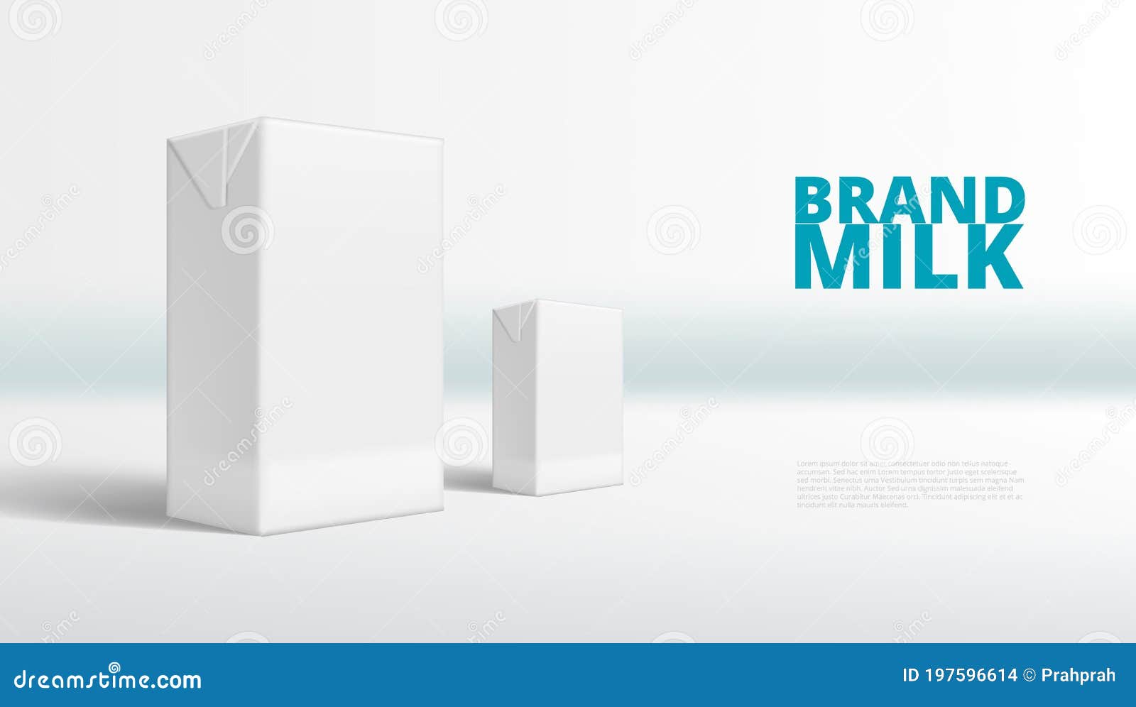 Realistic White Tetra Pack Milk or Juice Stock Illustration ...