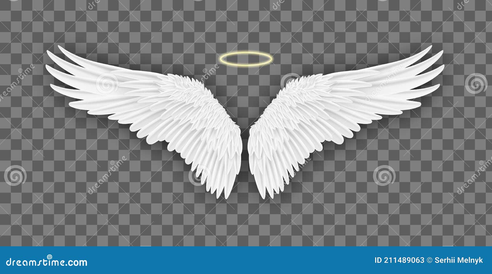 Realistic wings. Vector stock vector. Illustration of pair - 211489063
