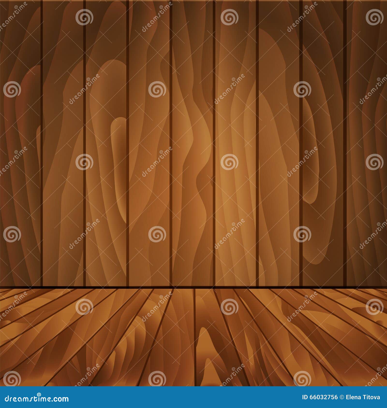 Realistic Wood Floor and Wall for Your Design. Stock Vector ...