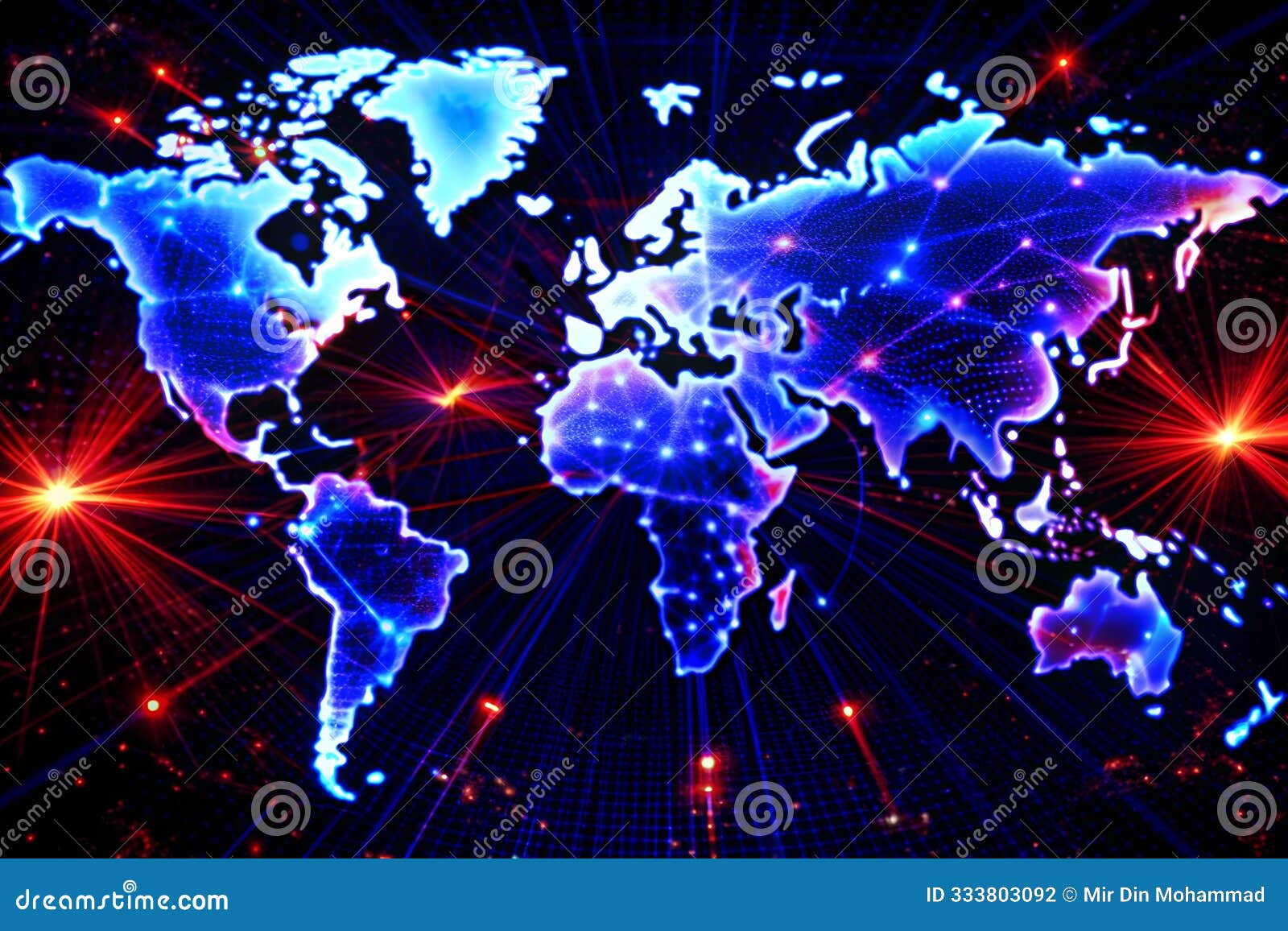 Realistic World Map. World Map with Oceans and Lands, Realistic Stock ...