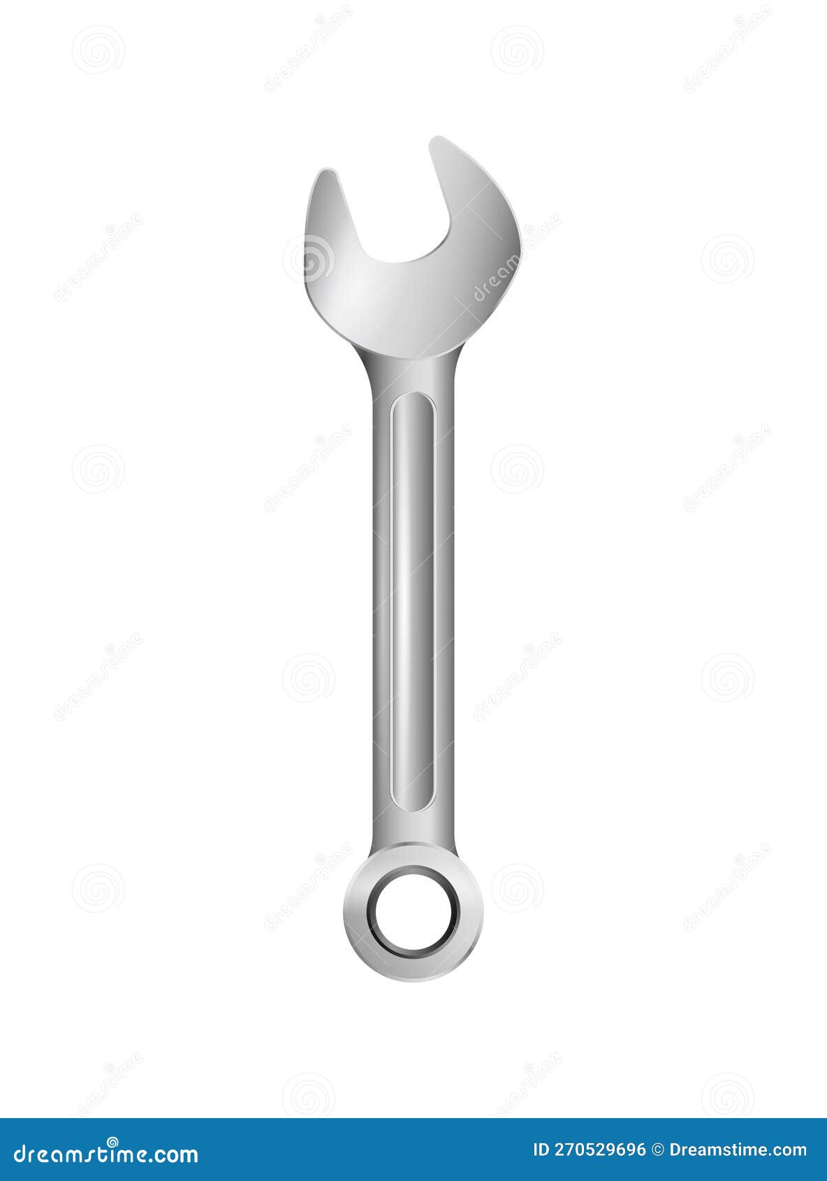 Realistic Wrench, Plumb Ruler, Spanner And Other Vector Elements. Set ...