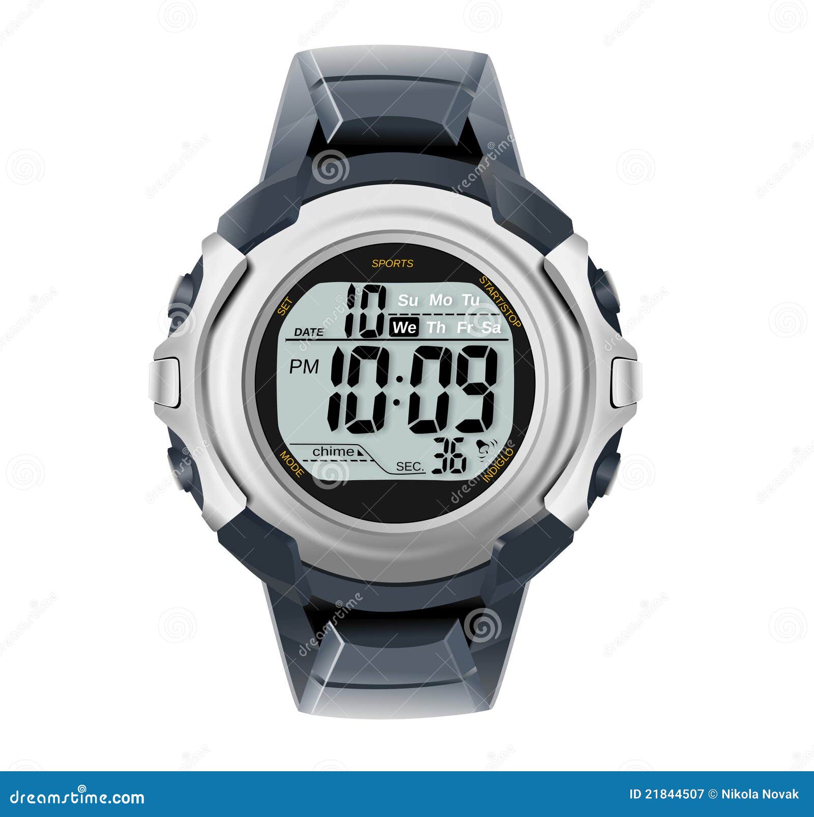 Wrist Watch Outline Cartoon Vector | CartoonDealer.com #218123199