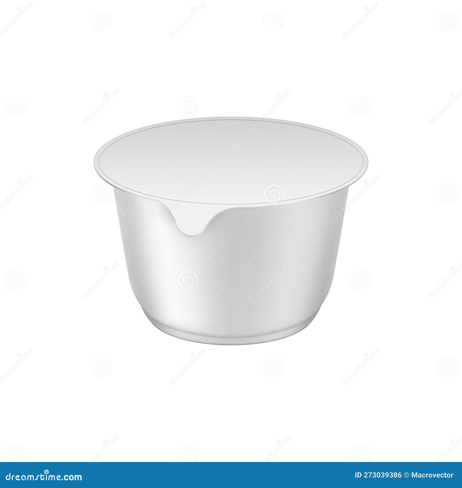 Realistic Yoghurt Mockup stock vector. Illustration of container ...