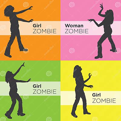 Realistic Zombie Side view stock vector. Illustration of brains - 89395327