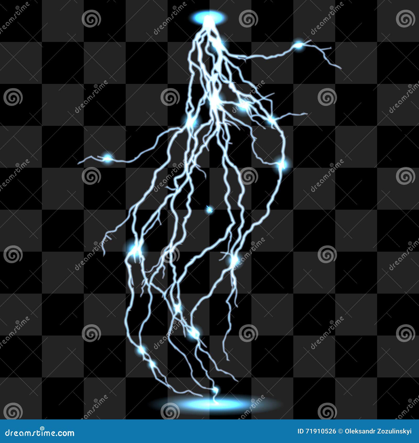 Realistische Blitze Mit Transparenz Vektor Abbildung - Illustration von ...