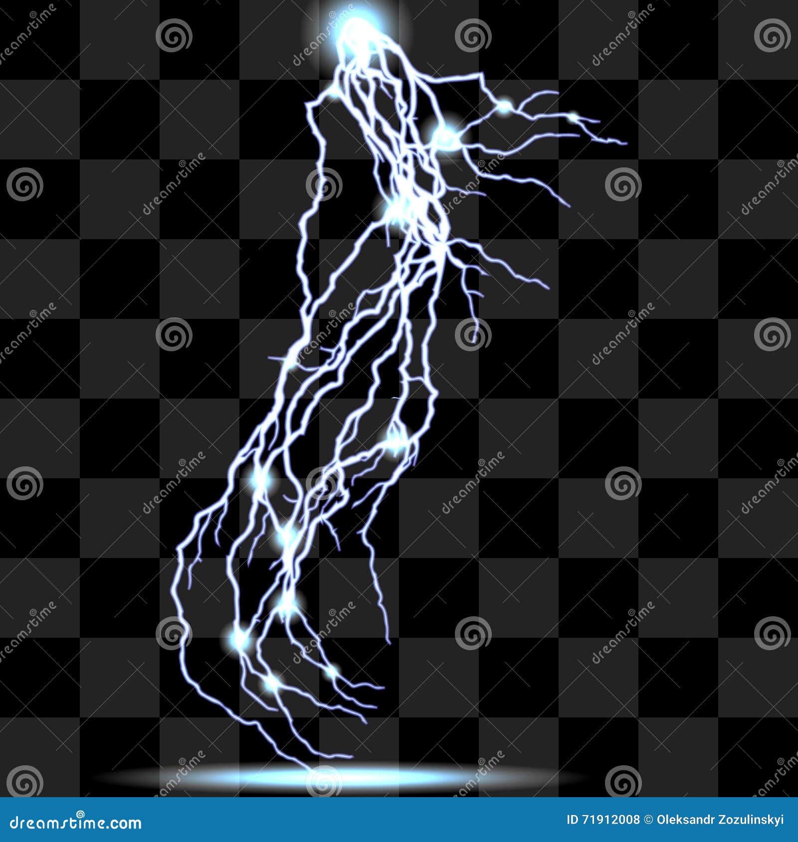 Realistische Blitze Mit Transparenz Vektor Abbildung - Illustration von ...