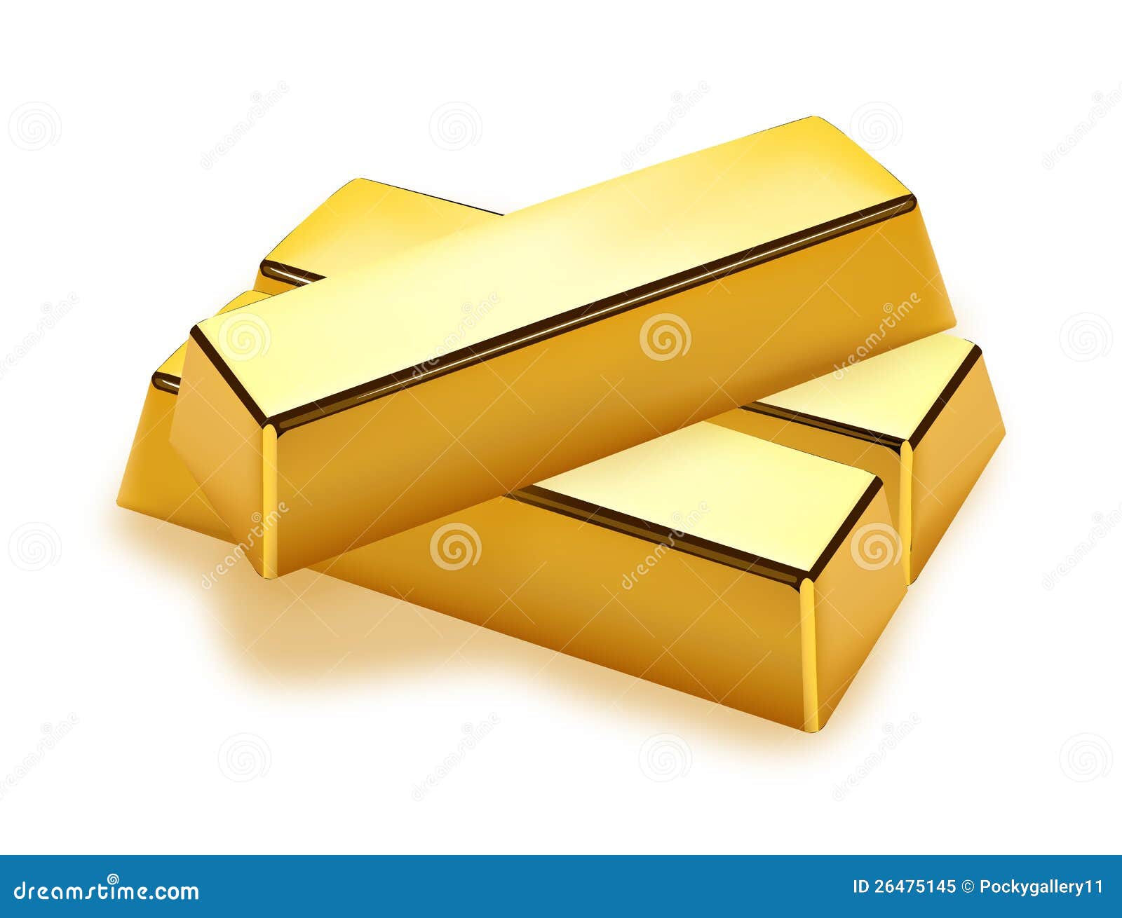 Realistische goudstaven vector illustratie. Illustration of geld - 26475145