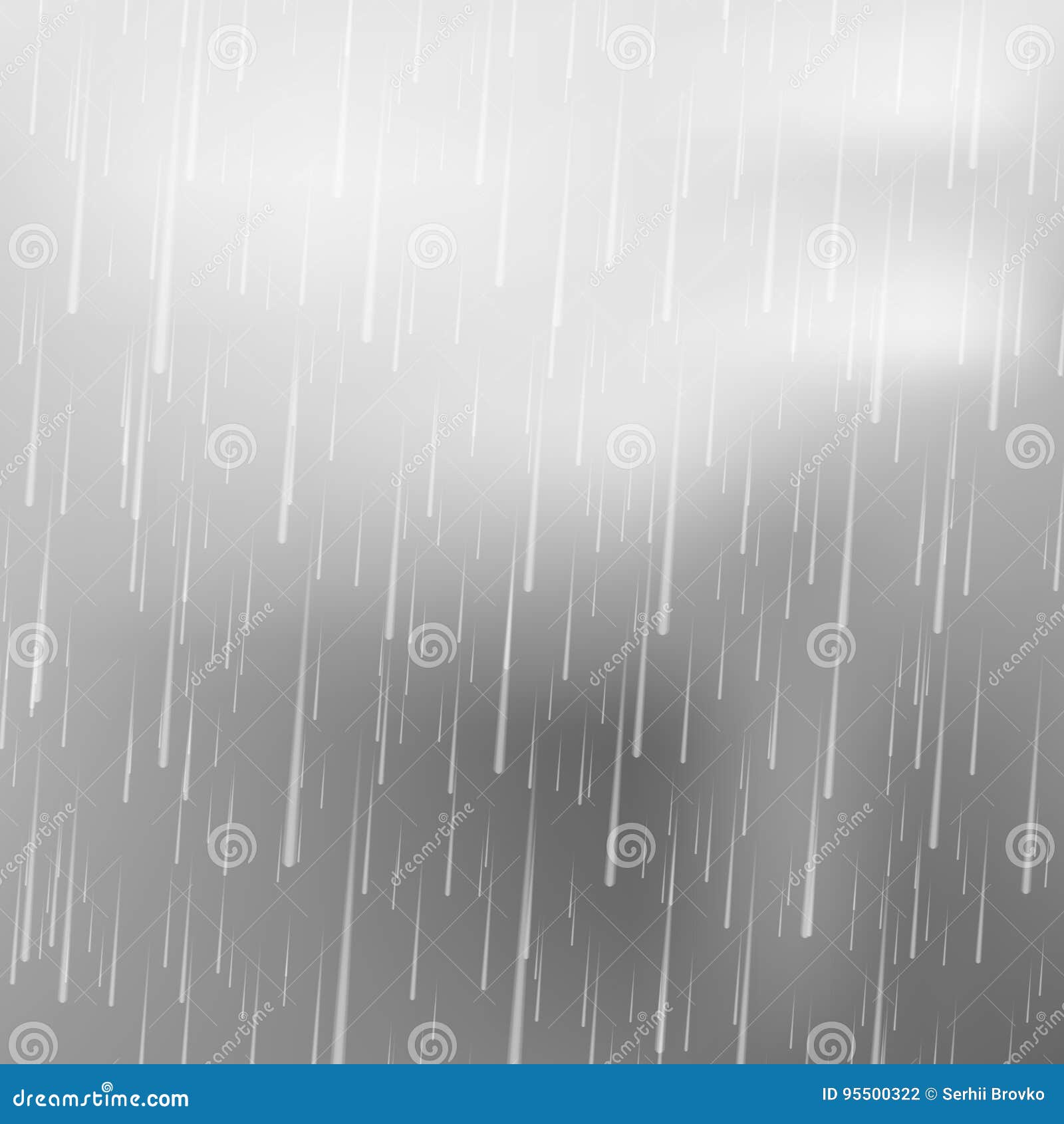 Realistische Regendalingen Regen Vector Illustratie Vector Illustratie ...