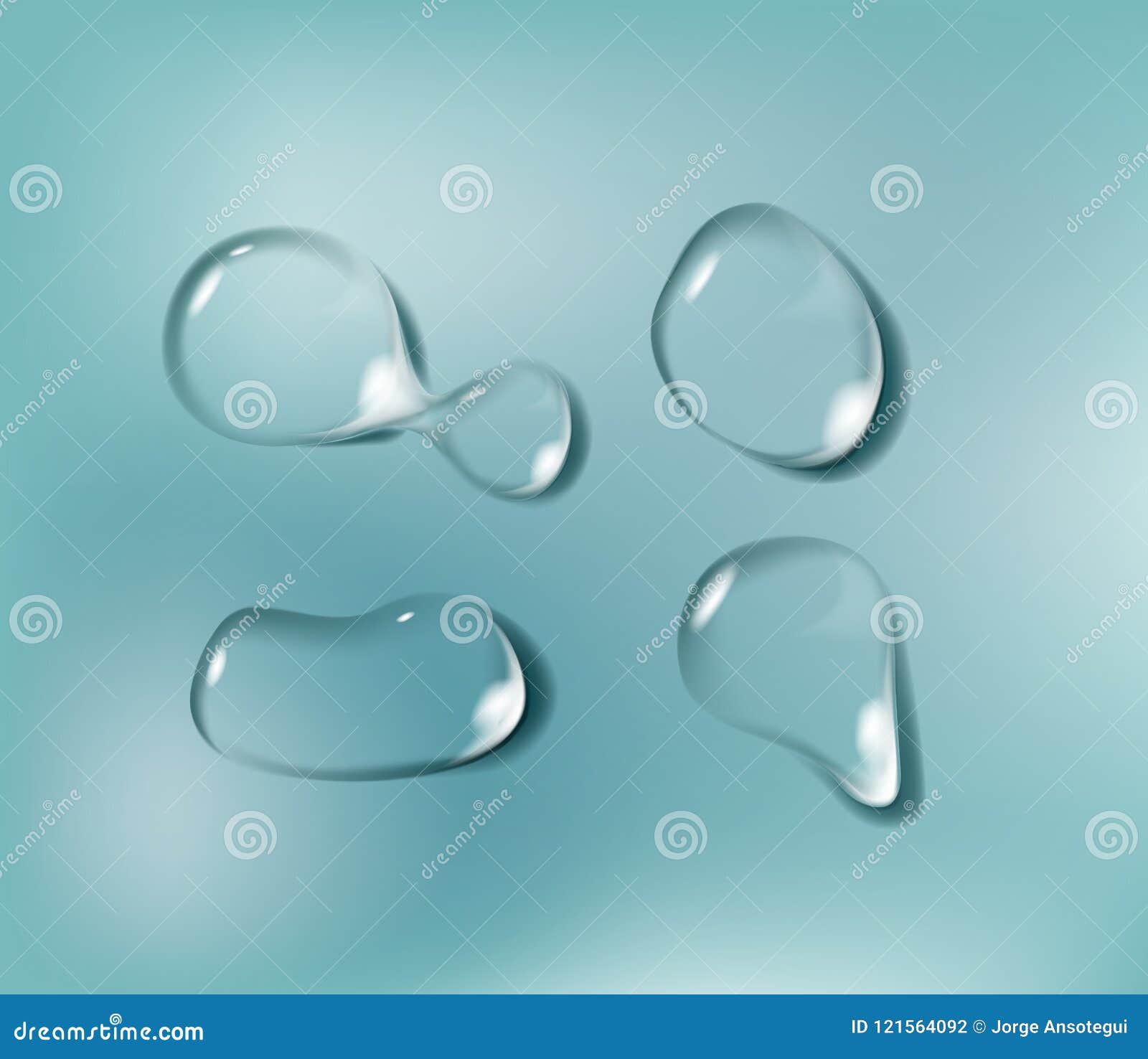 Transparente Wassertropfen Stock Illustrationen, Vektors, & Klipart ...