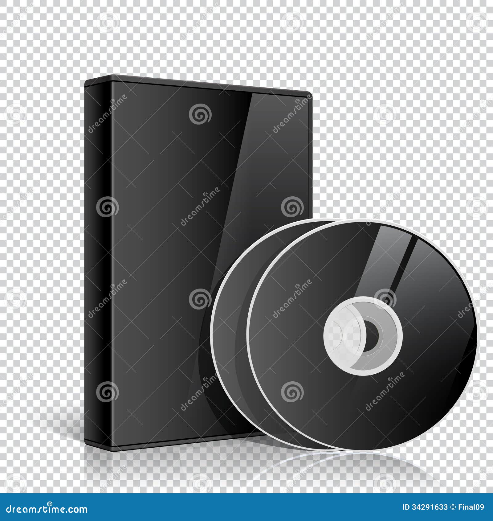 Realistischer Kasten Für Zwei Oder Mehr DVD-CD Scheibe Vektor Abbildung ...