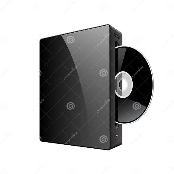 Realistisches Media Player Mit DVD- Oder CD-Scheibe. Vektor Vektor ...