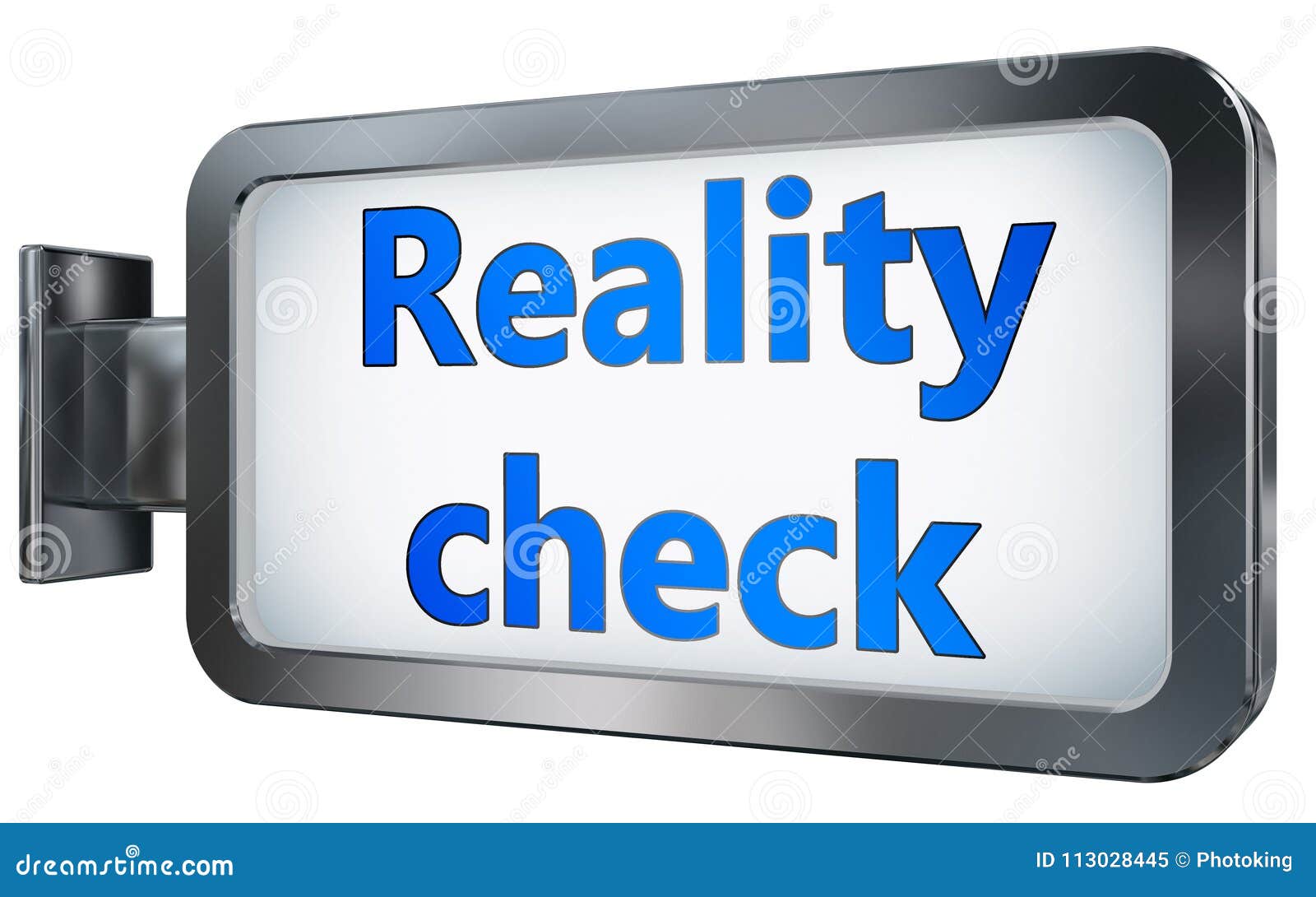 Reality Check Mark Box Realistic Potential Possibility Royalty-Free ...