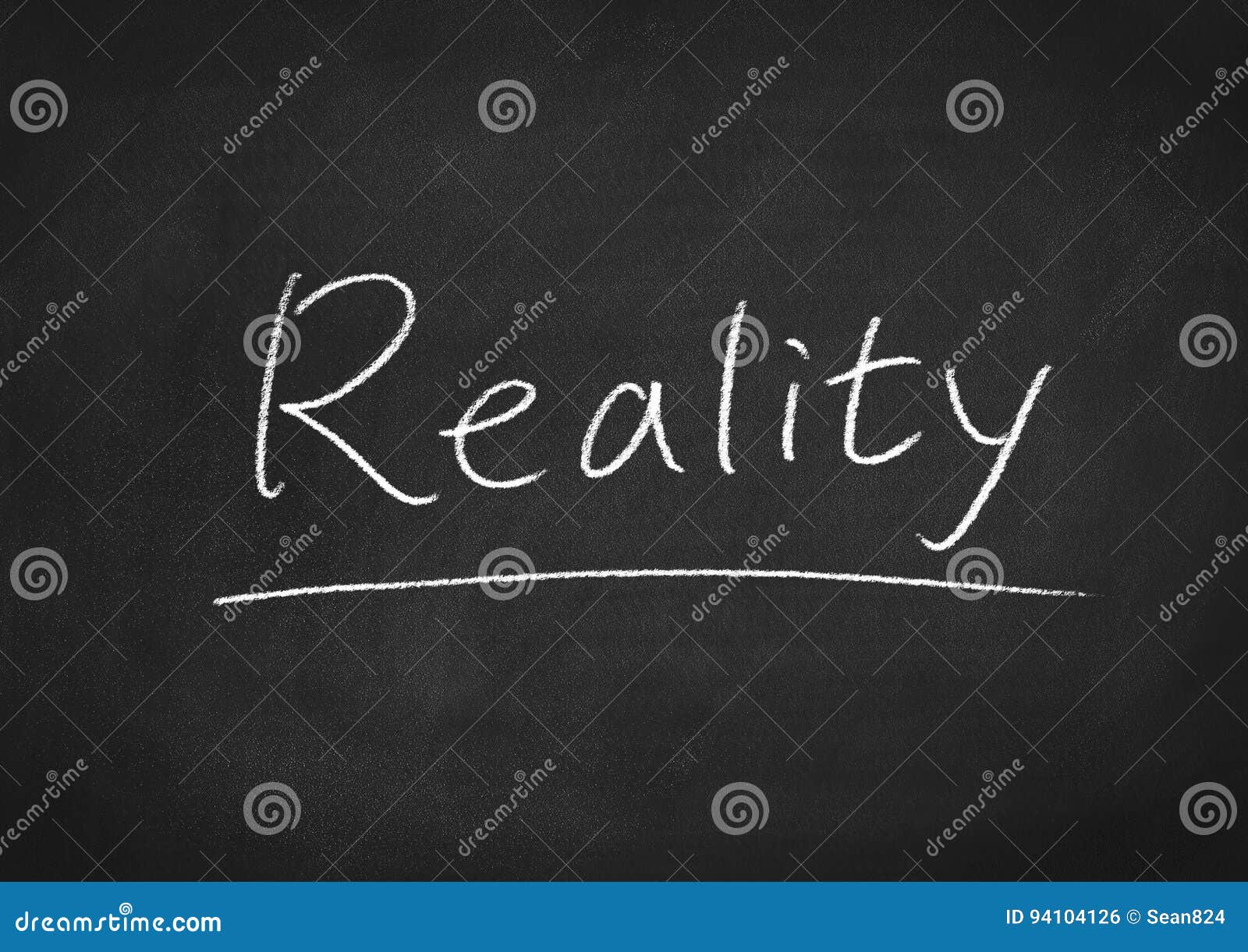 Reality stock illustration. Illustration of blackboard - 94104126
