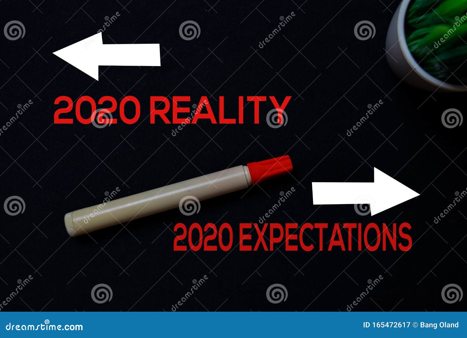 Reality Or Expectations Write On Sticky Notes Isolated On Office Desk ...
