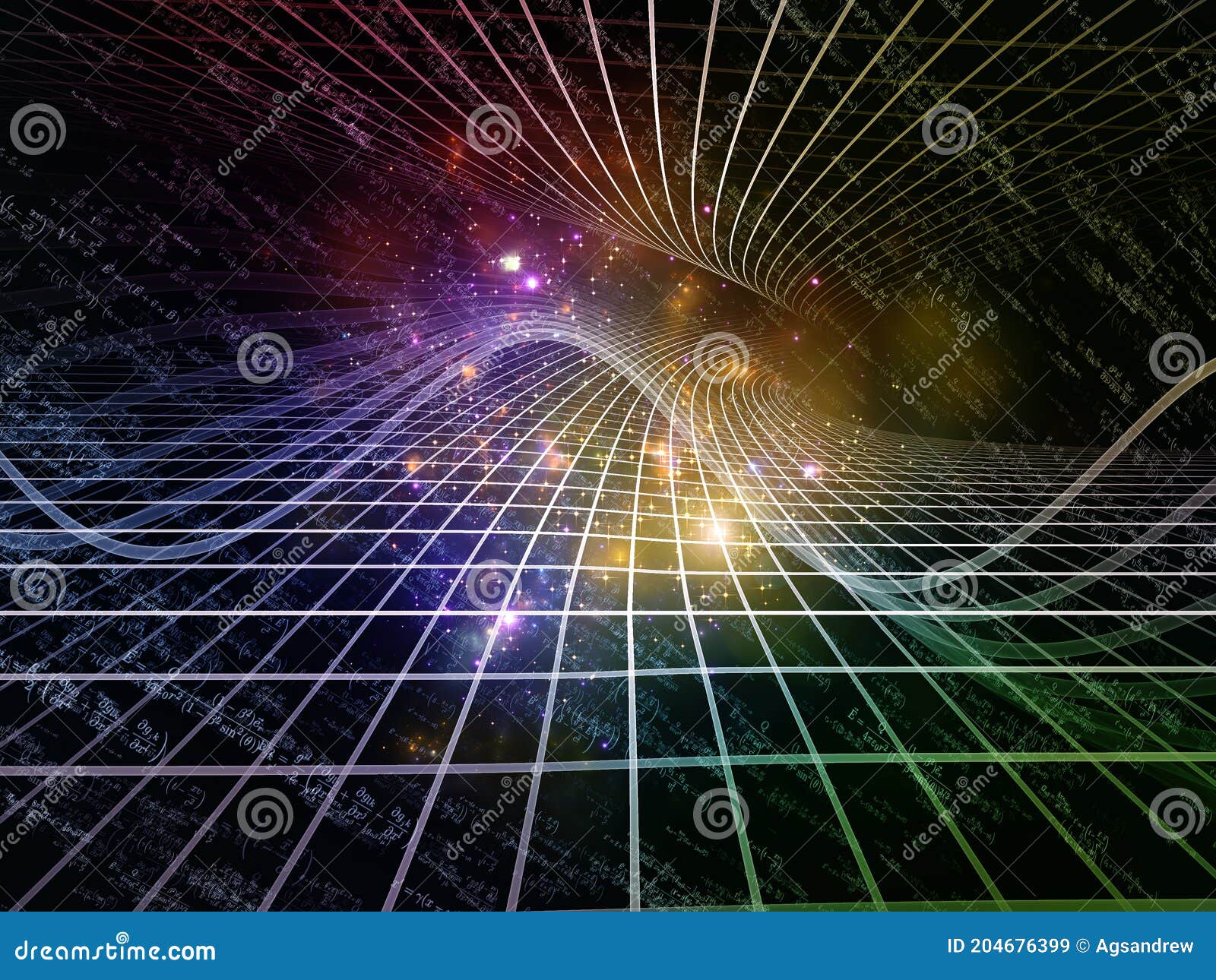 Reality of Math stock illustration. Illustration of wave - 204676399
