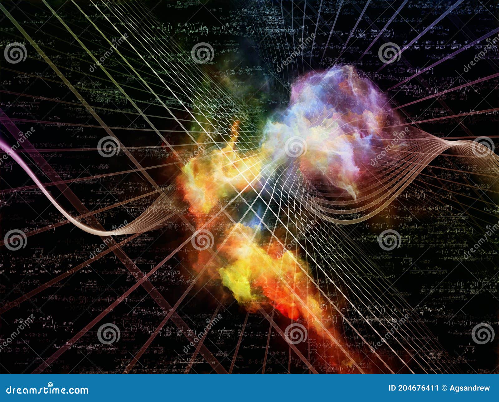 Reality of Math stock illustration. Illustration of grid - 204676411