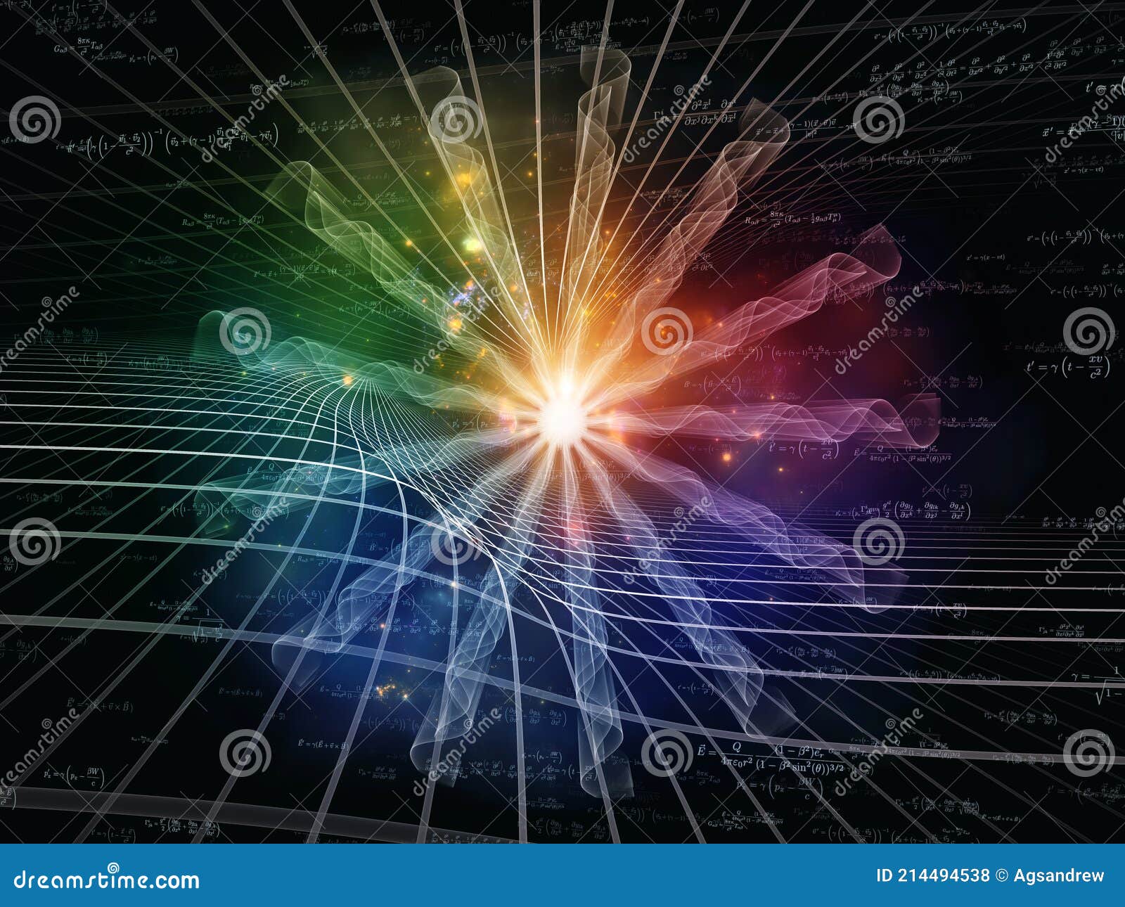 Reality of Math stock illustration. Illustration of visualization ...