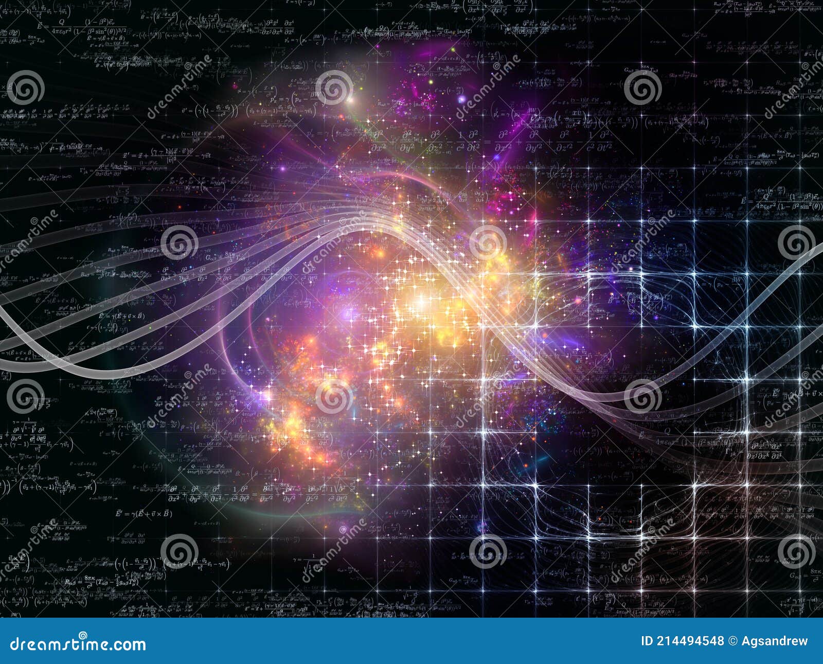Reality of Math stock illustration. Illustration of bright - 214494548