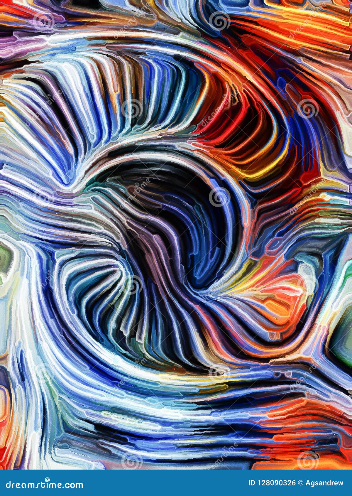 Unfolding of Pattern stock illustration. Illustration of saturated ...