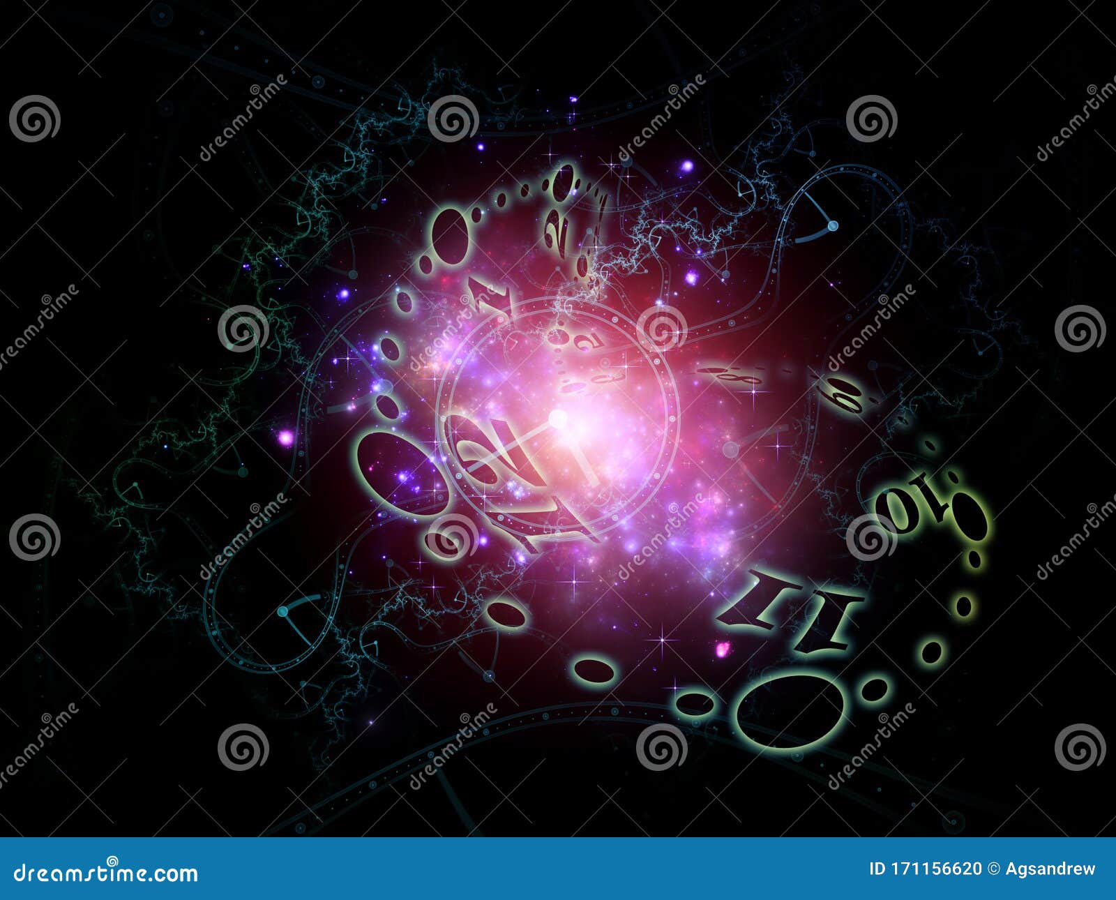 Reality of Temporal Realm stock illustration. Illustration of cosmology ...