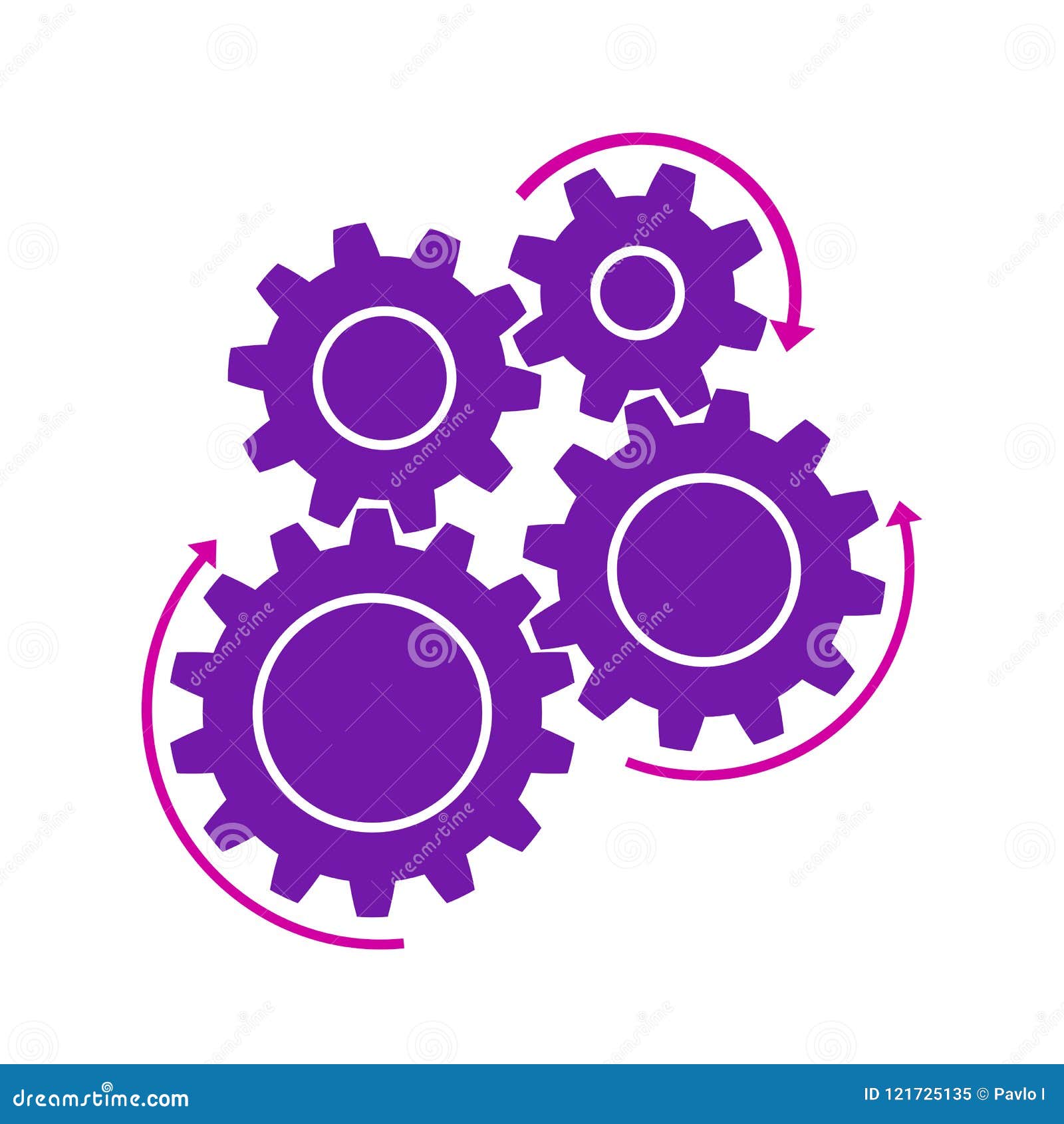Realization Concept, Clockwork, Teamwork - Vector Stock Vector ...