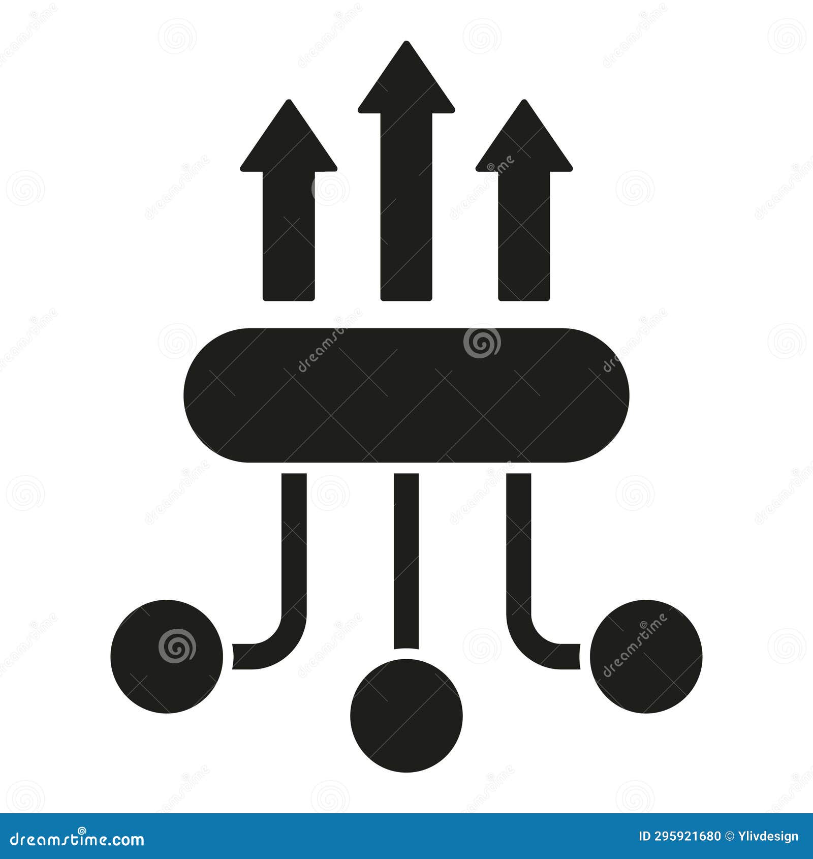 Realization Graphical Triumph Icon Simple Vector. Human Balance Stock ...