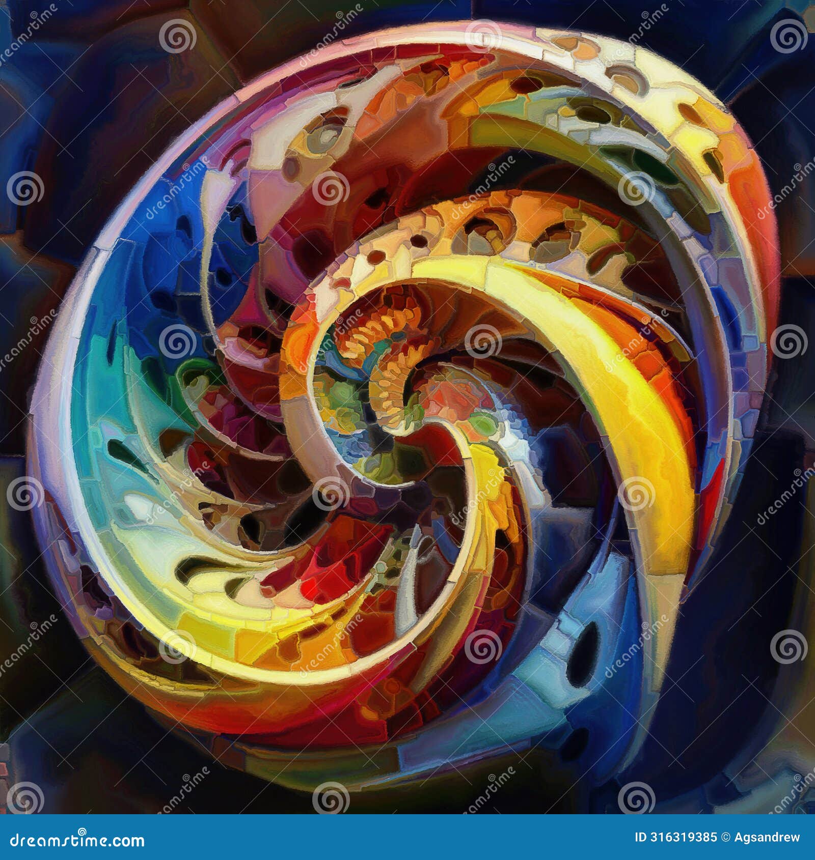 Realization of Hue Harmony stock illustration. Illustration of ...