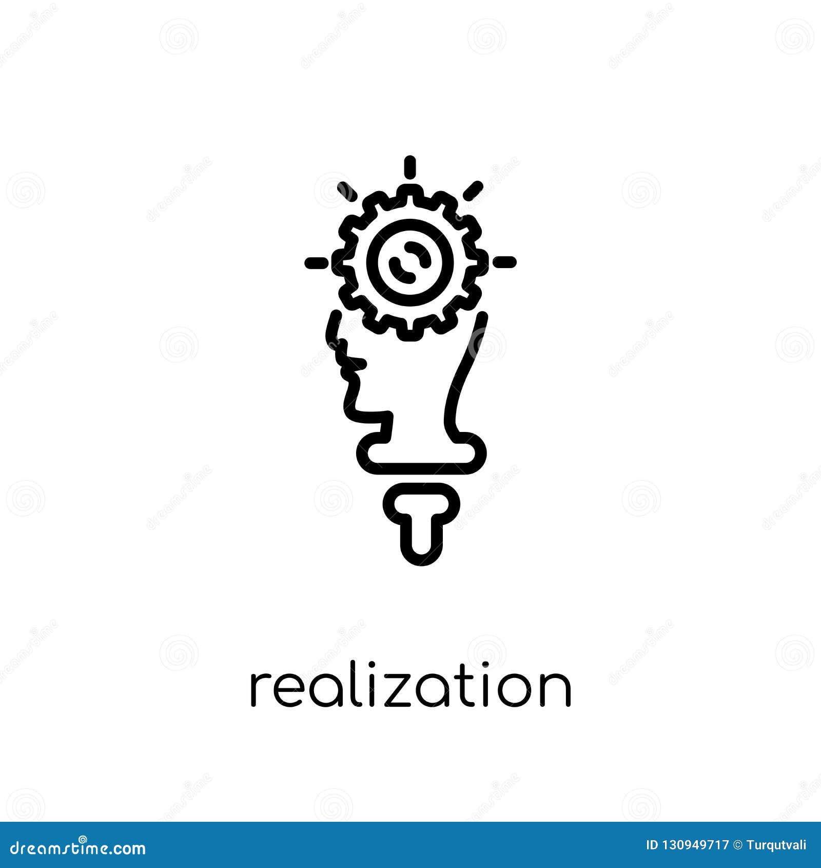Realization Icon. Trendy Realization Logo Concept On White Background ...