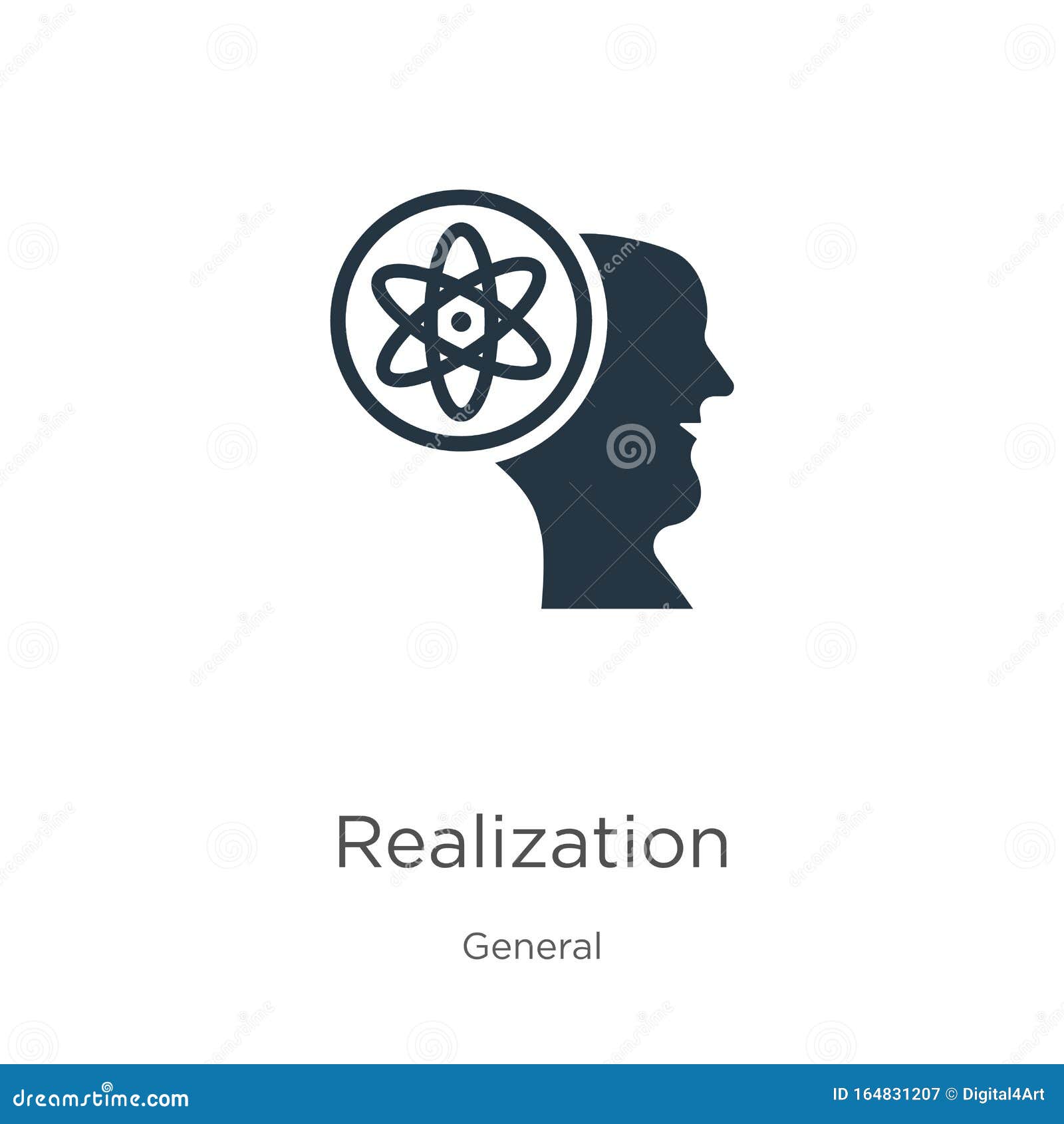 Realization Icon Vector. Trendy Flat Realization Icon from General ...
