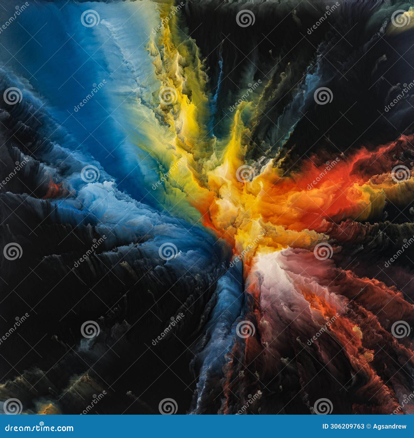 Realization of Vibrant Textures Stock Illustration - Illustration of ...