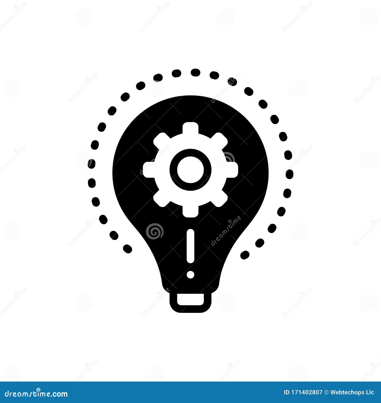 Black Solid Icon for Realize, Comprehend and Understand Stock Vector ...