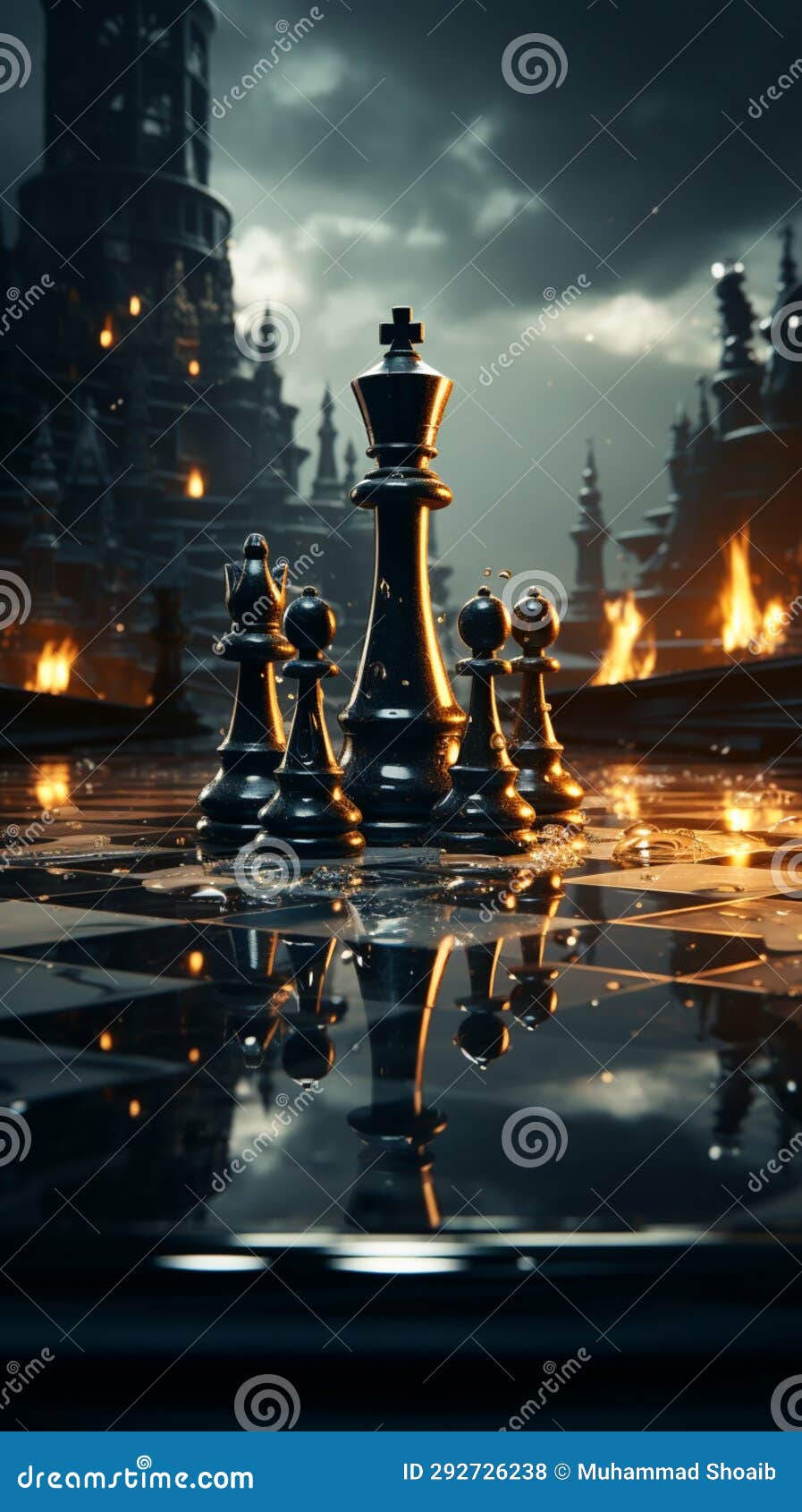 In The Realm Of Chess Battles, Concepts And Ideas Take Shape Stock Photo | CartoonDealer.com ...