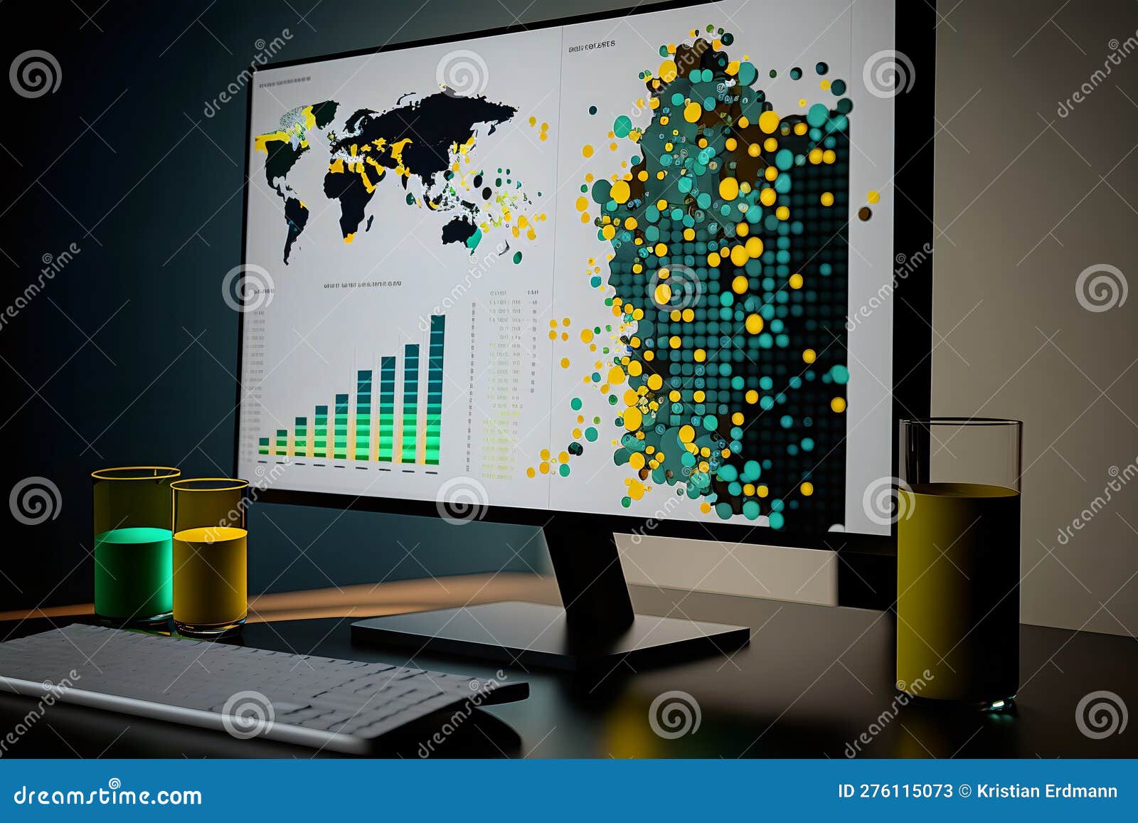 Unveiling Data Insights: Algorithmic Analysis & Visualization Stock Illustration - Illustration ...