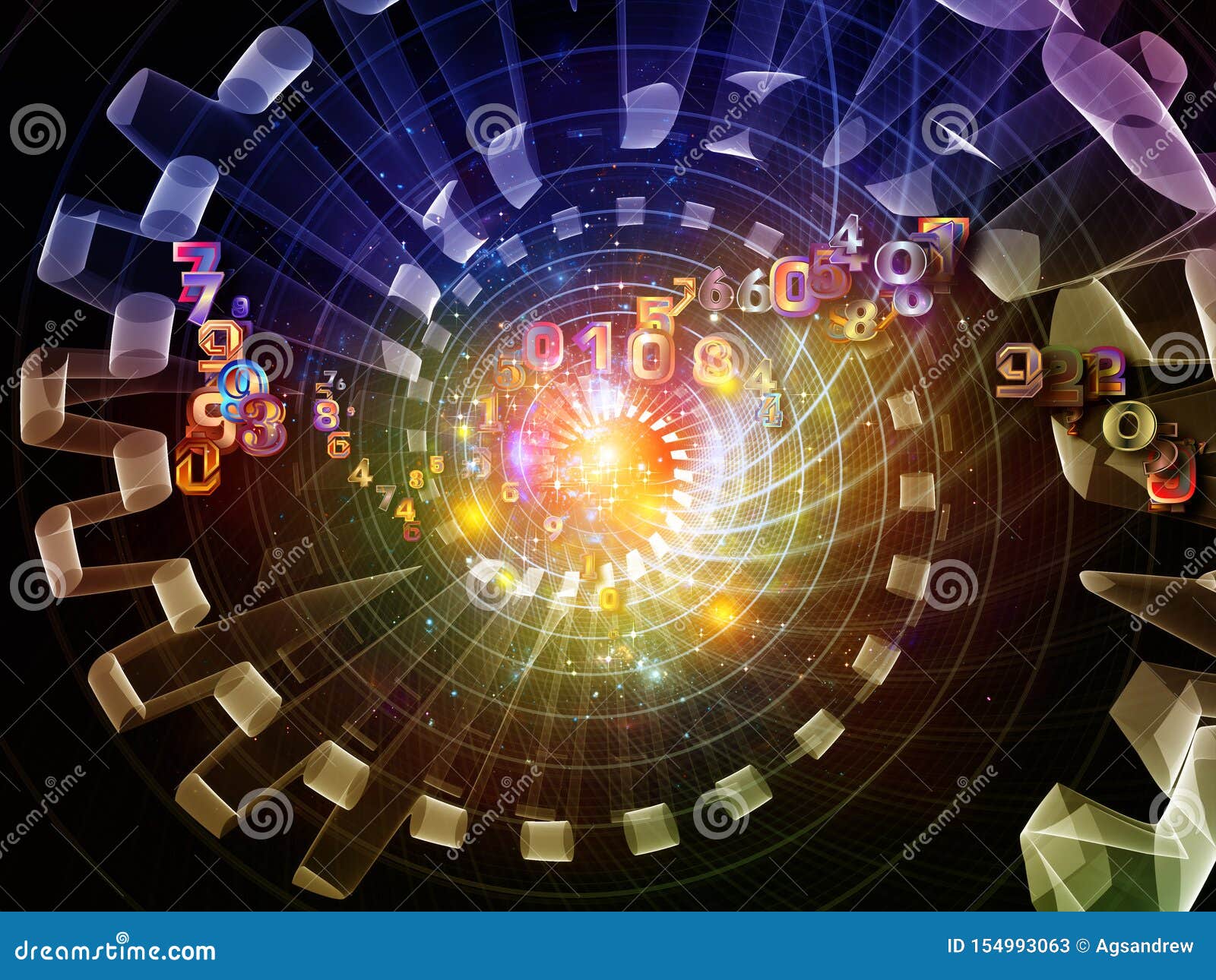 Realm of Numbers stock illustration. Illustration of knowledge - 154993063