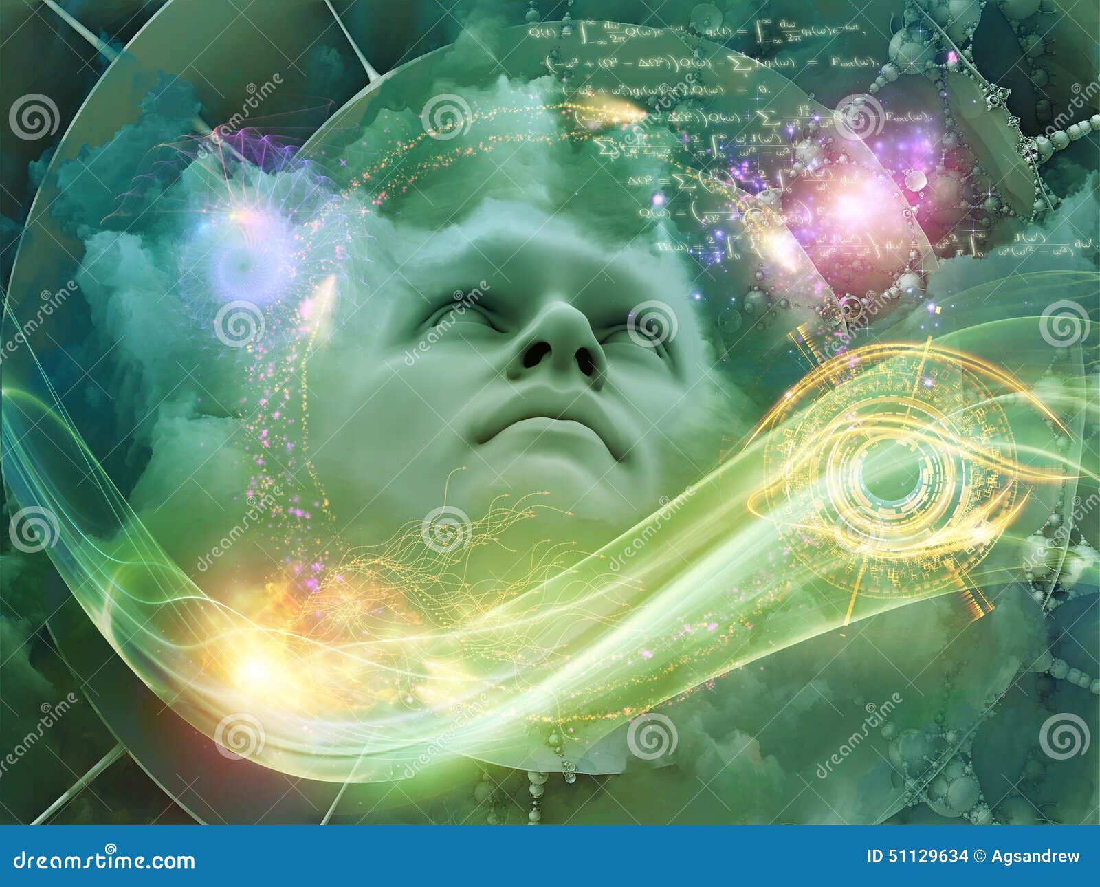 Realms of Dream stock illustration. Illustration of impossible - 51129634