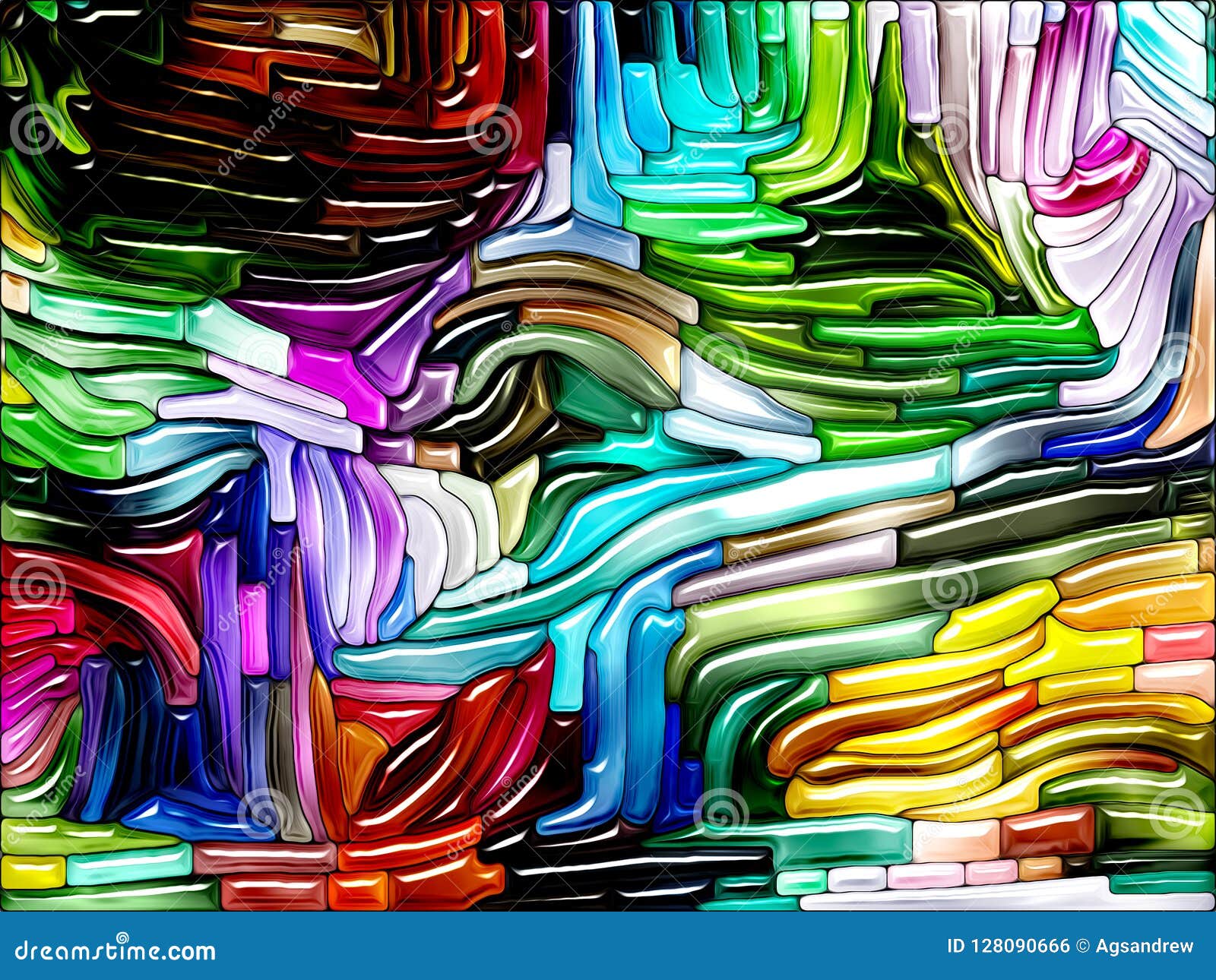 Realms of Fused Colors stock illustration. Illustration of fragment ...