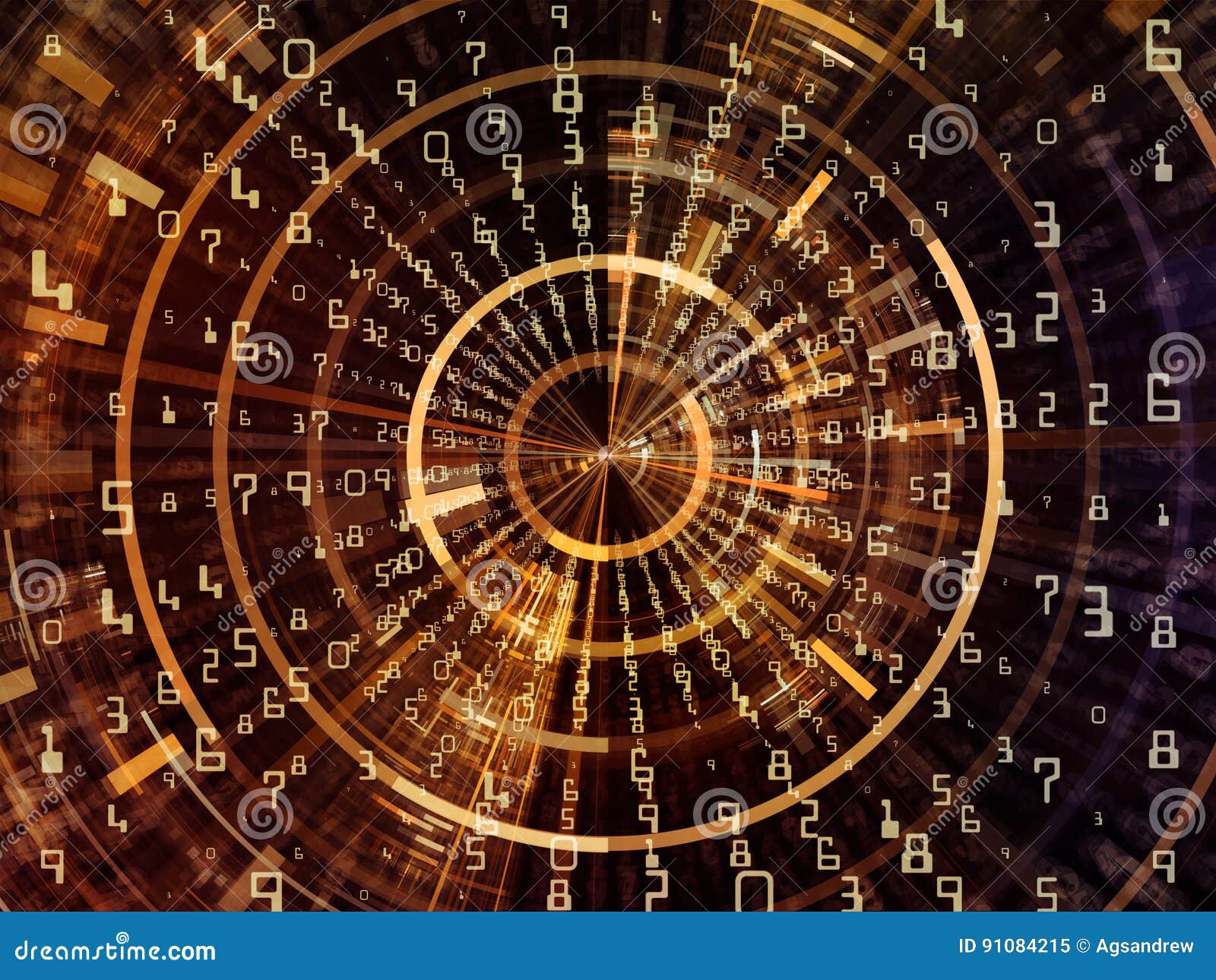 Realms of Integers stock illustration. Illustration of code - 91084215