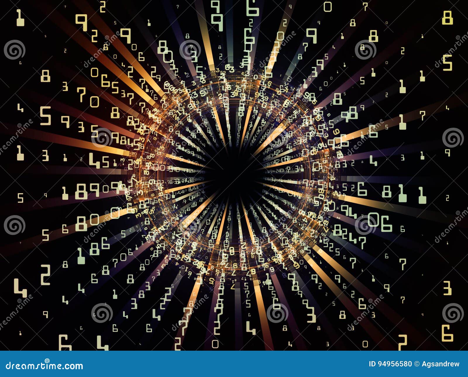 Realms of Integers stock illustration. Illustration of math - 94956580