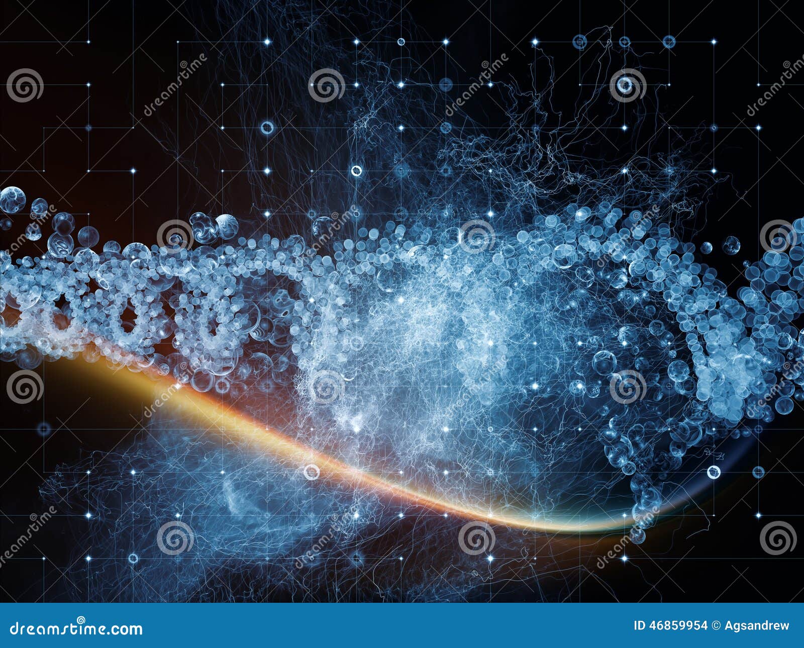 Realms of Microcosm stock illustration. Illustration of education ...