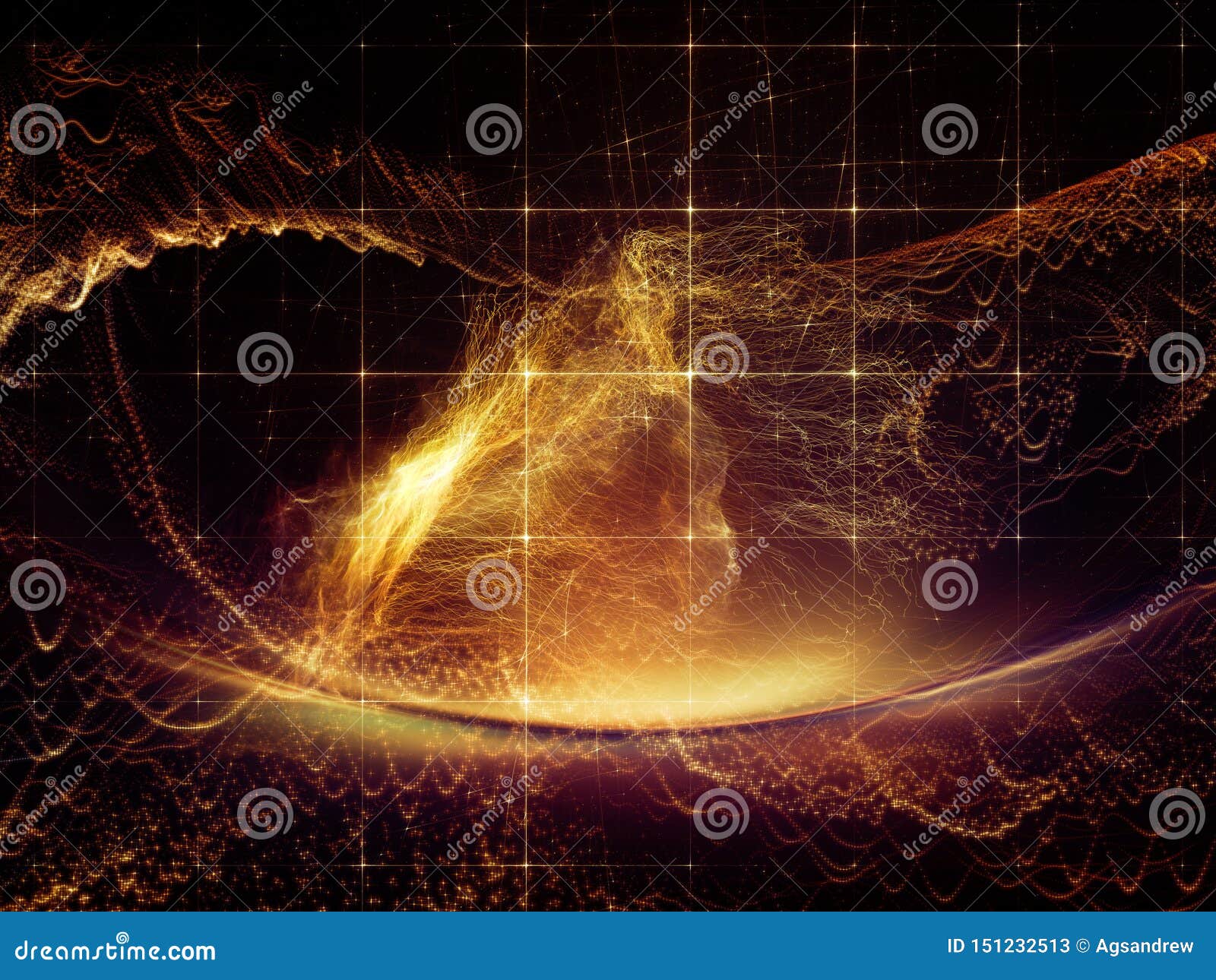 Realms of Virtual World stock illustration. Illustration of effect ...